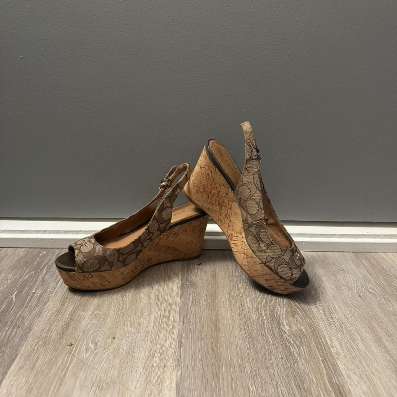 Y2K Brown Coach Wedges Such a cute piece! Actually... | Depop