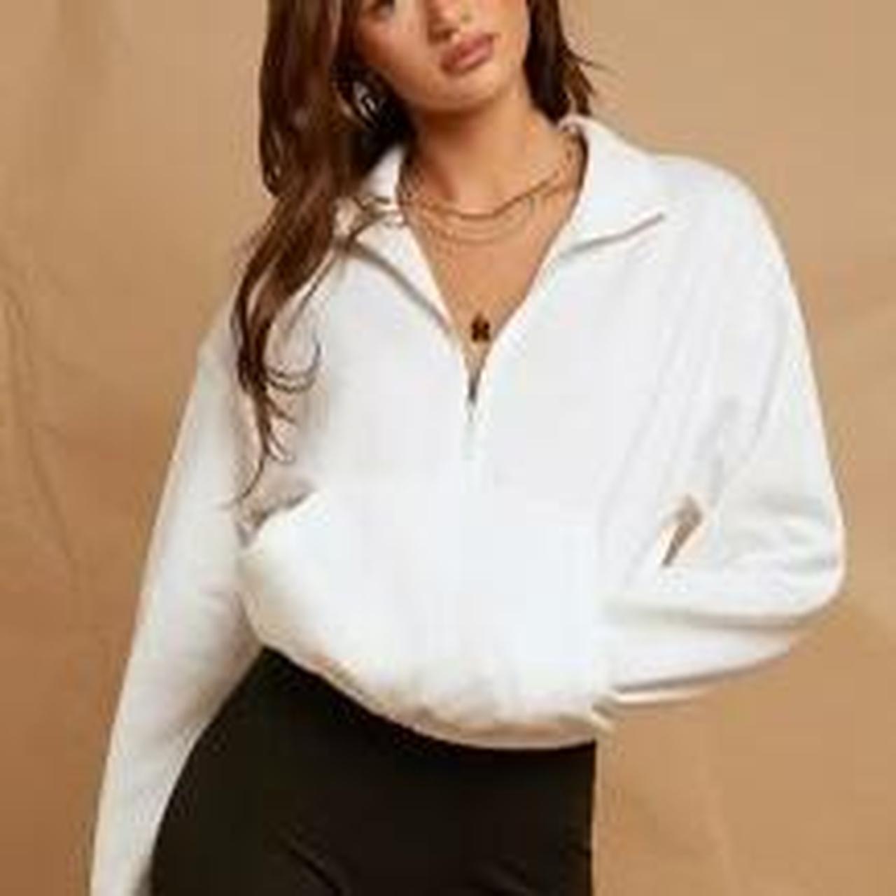 SHEIN - zip front jumper Fleece material... - Depop