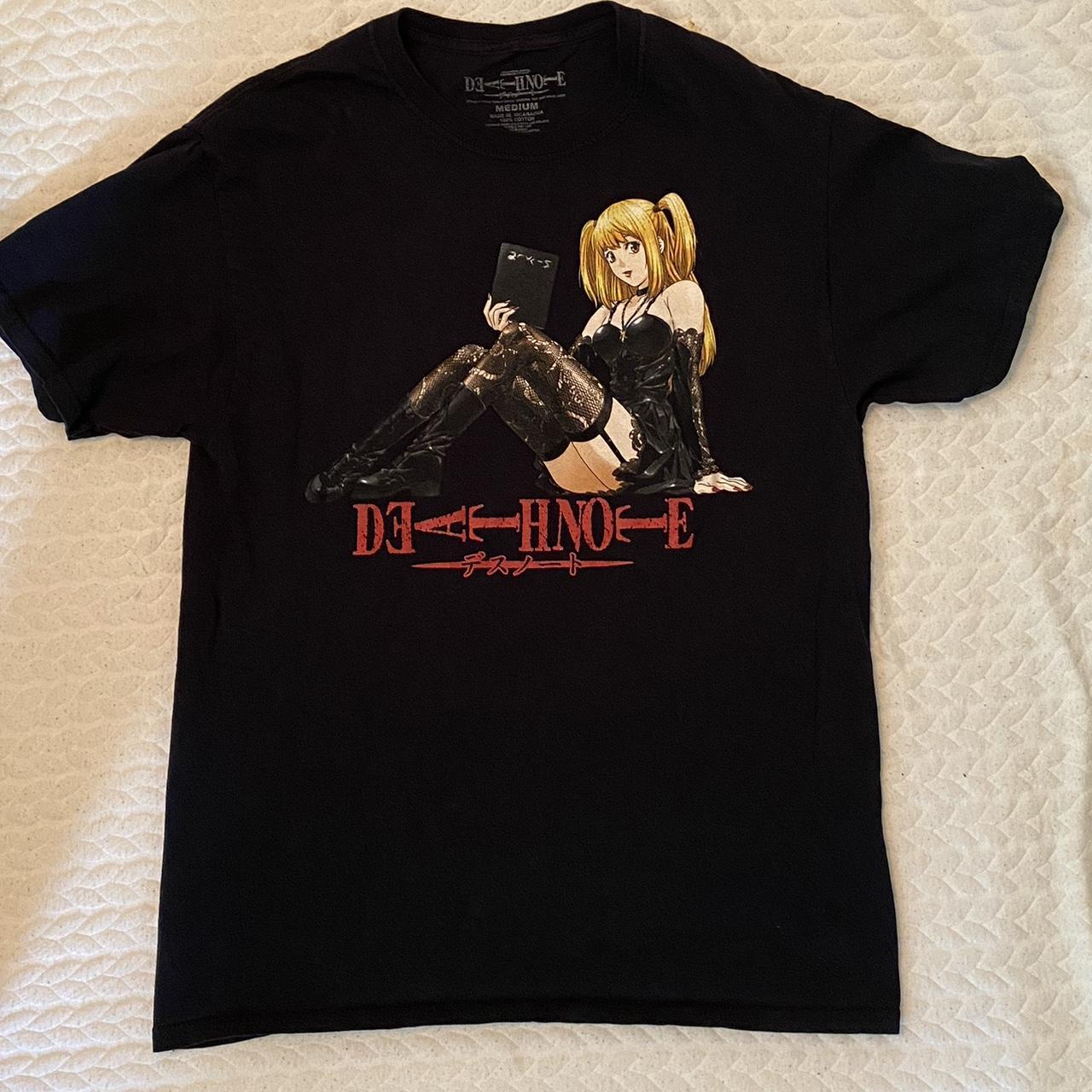 Death Note black and red tshirt size medium lightly... - Depop