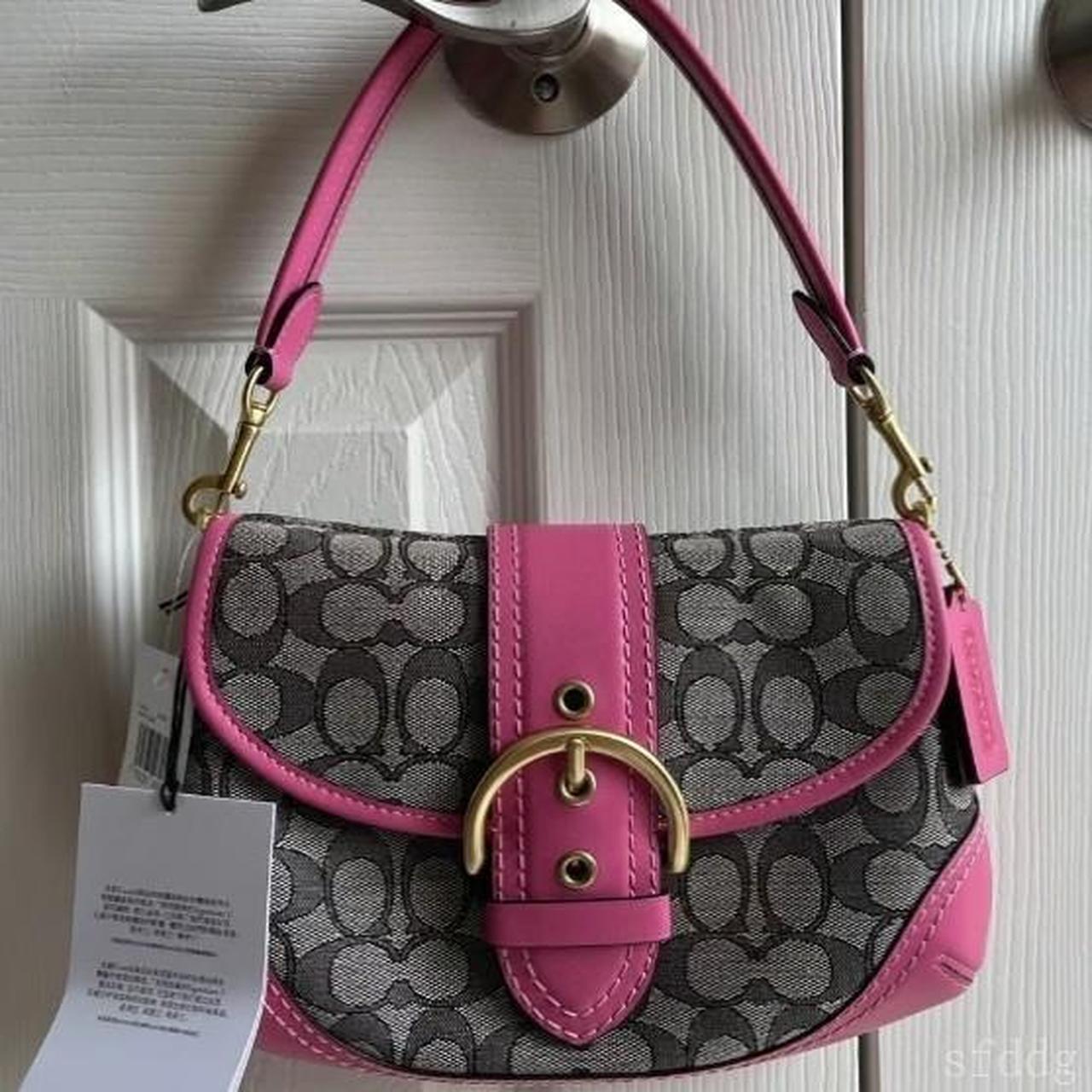 Coach Soho Bag In Signature Jacquard in Petunia - Depop