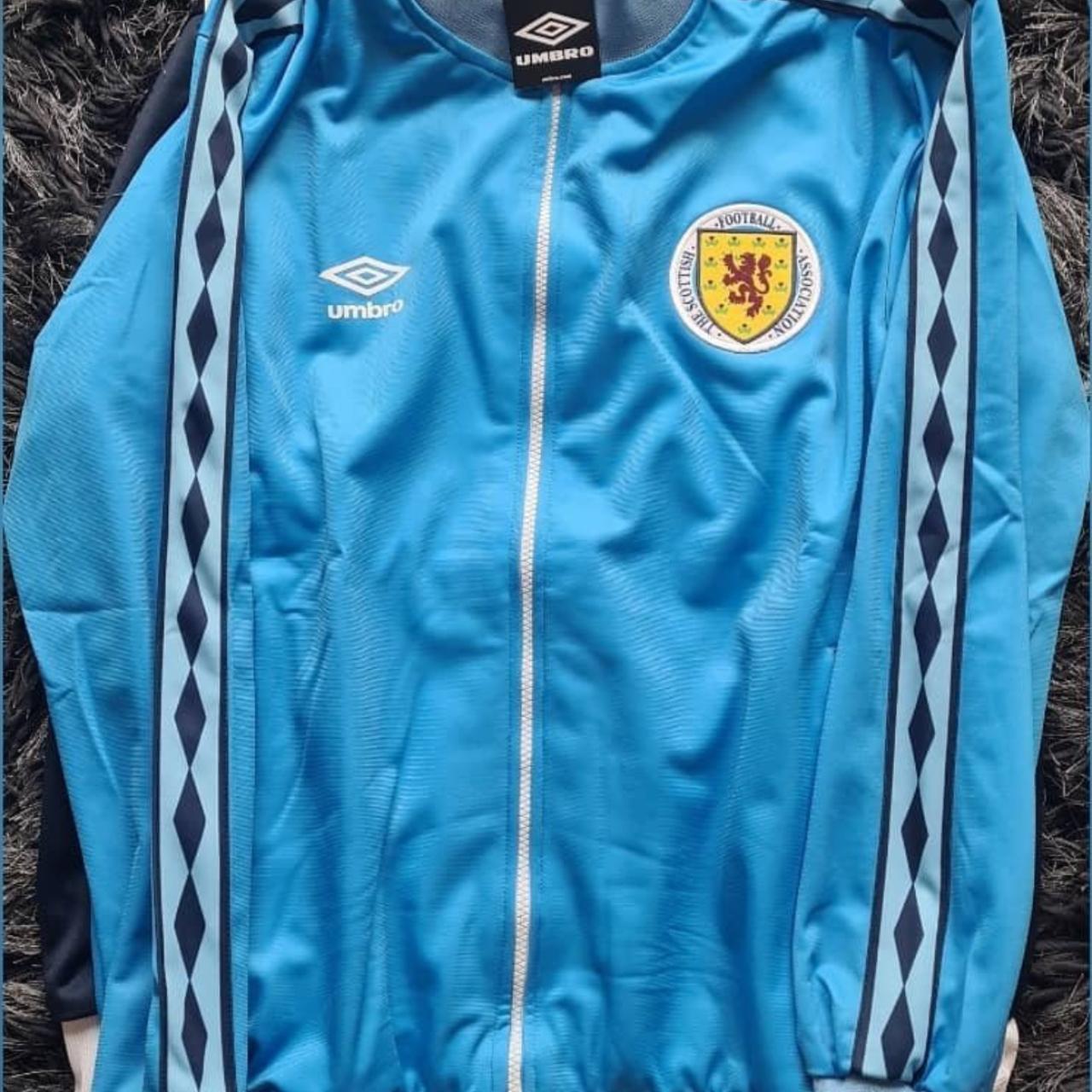 Scotland 1978 Sky Blue Tracktop - Depop
