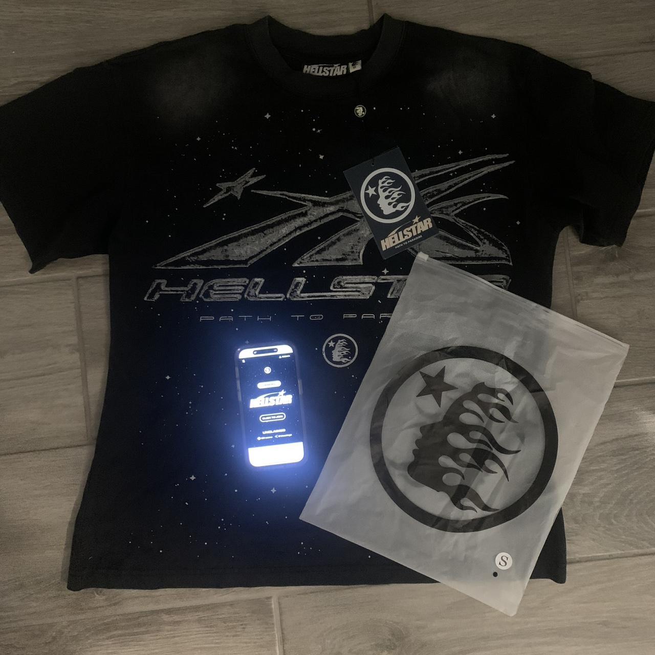 HELLSTAR T shirt NFC scan 100% authentic Size small | Depop