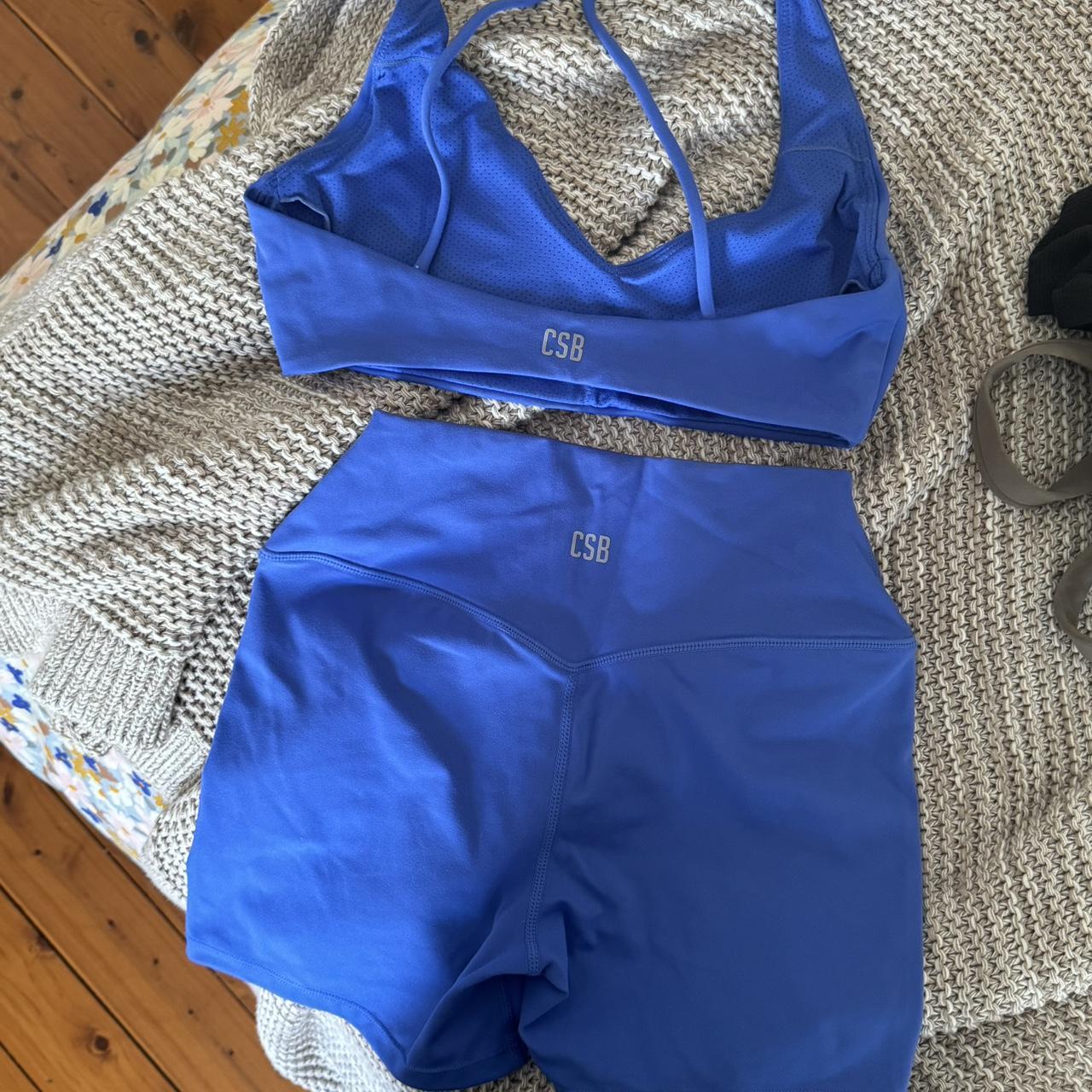 Crop Shop Boutique Royal Blue Set Size Medium.... - Depop