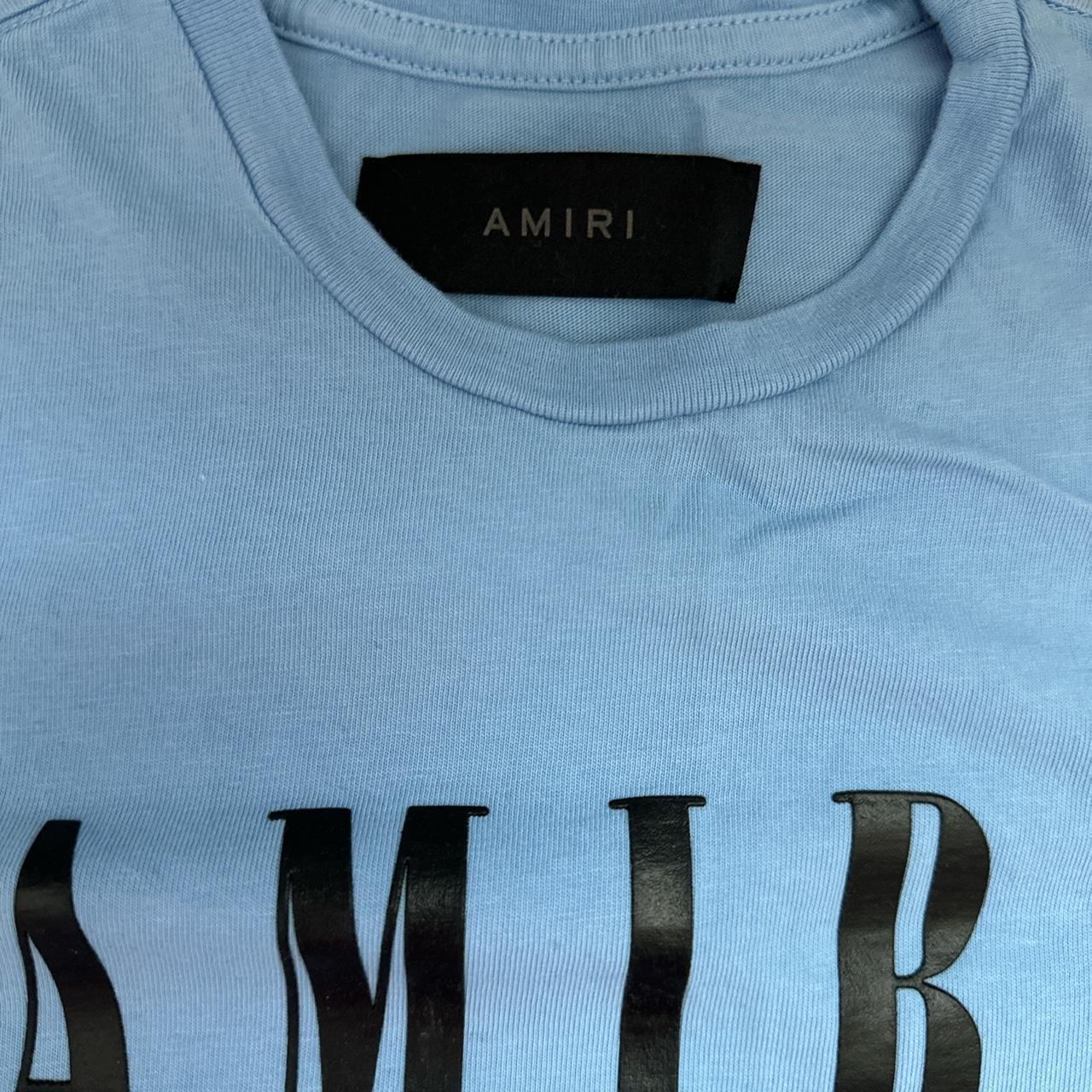 light blue amiri shirt from ssense.com , only worn once - Depop