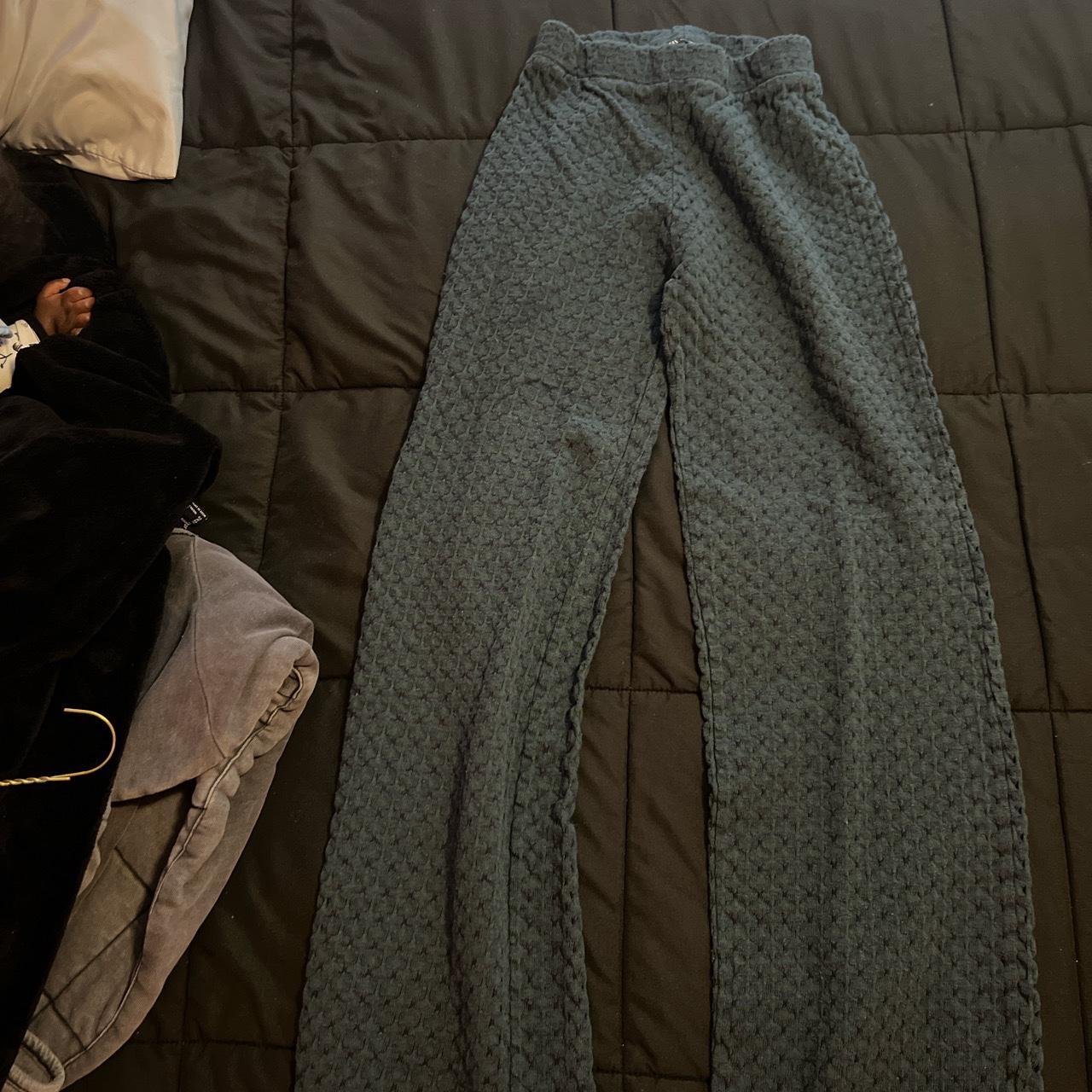 Zara collard shirt and lounge pants set Both items... - Depop