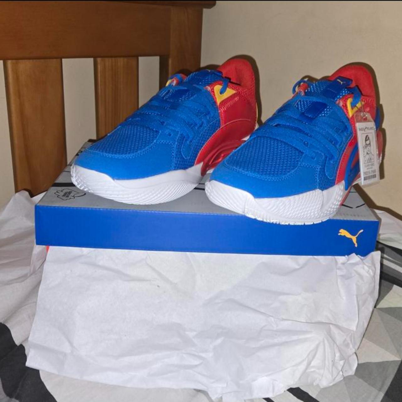 Puma x superman collab. The shoes are completely... | Depop