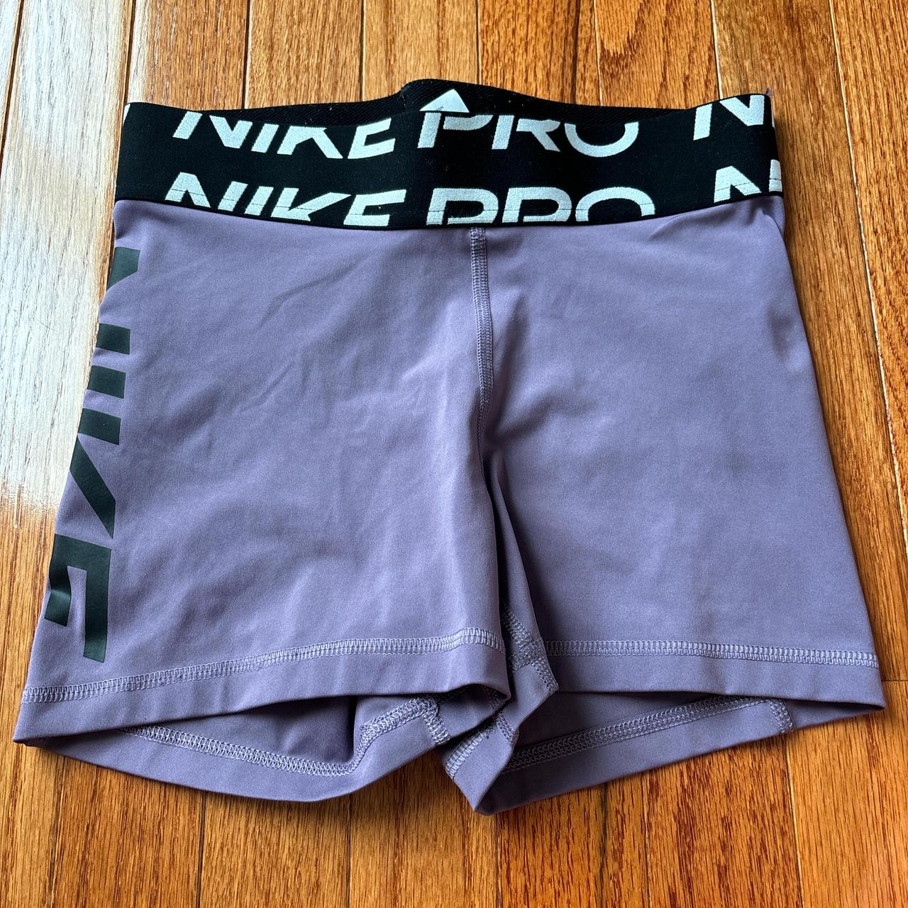 Nike pros color: purple size: small condition: worn... - Depop