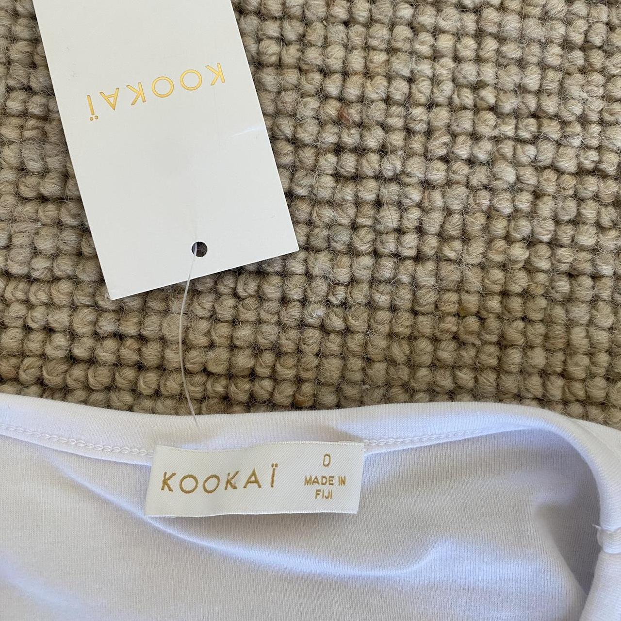 Kookai white open chest tank Size 0 Brand new with... - Depop
