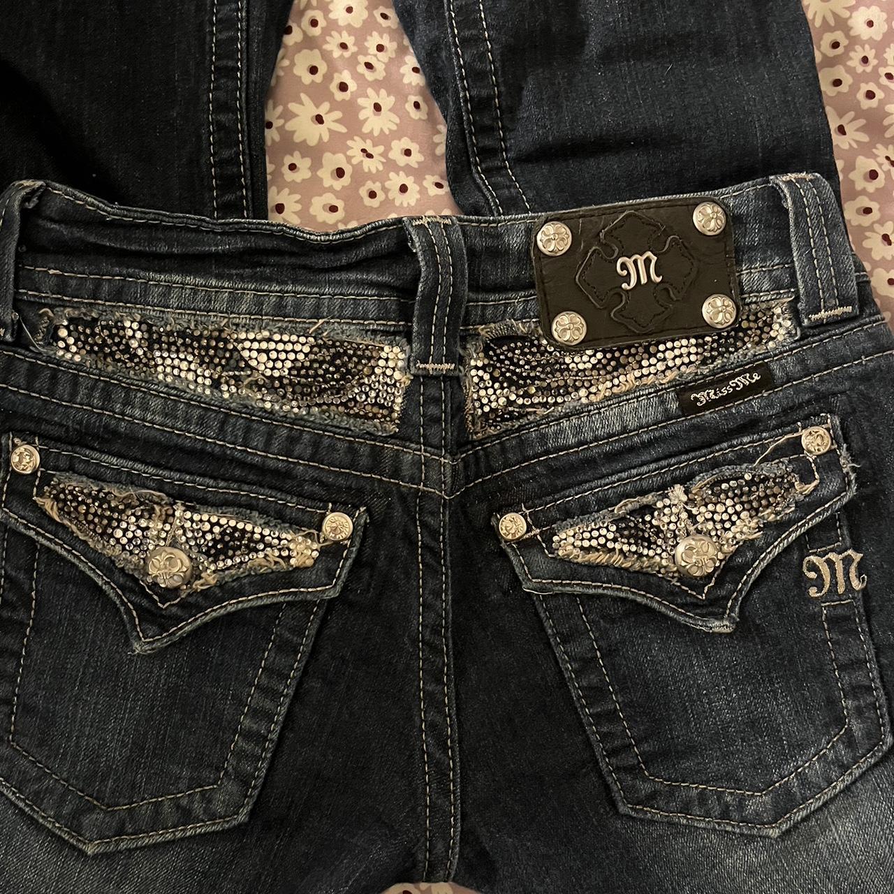 2000s Miss Me jeans • boot cut • low rise • lots of... - Depop