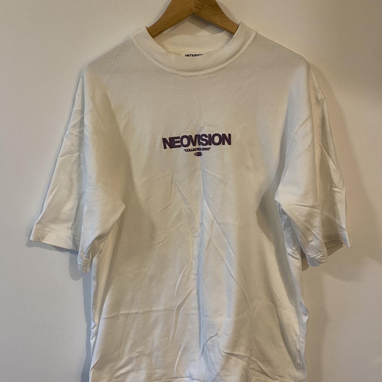 White Large Neovision T-Shirt - Depop