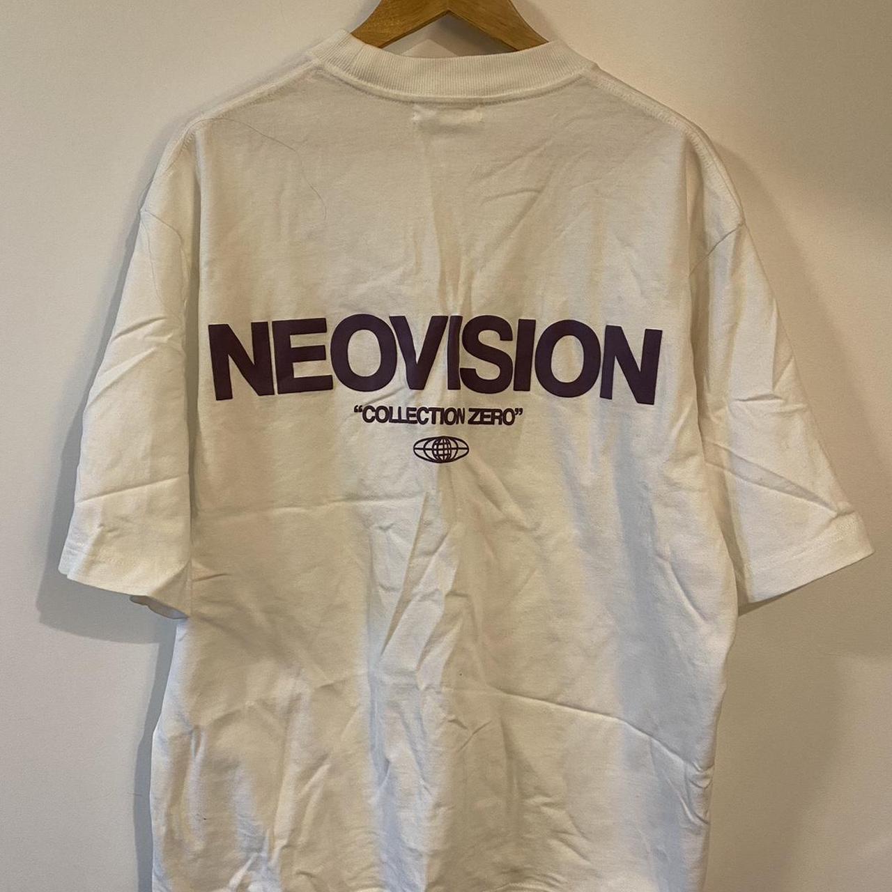 White Large Neovision T-Shirt - Depop