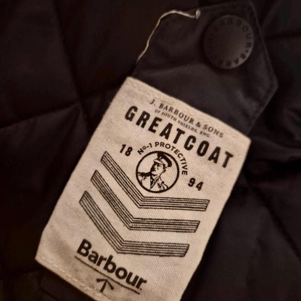 Barbour Grey Jacket, almost new! Grey/Navy... - Depop