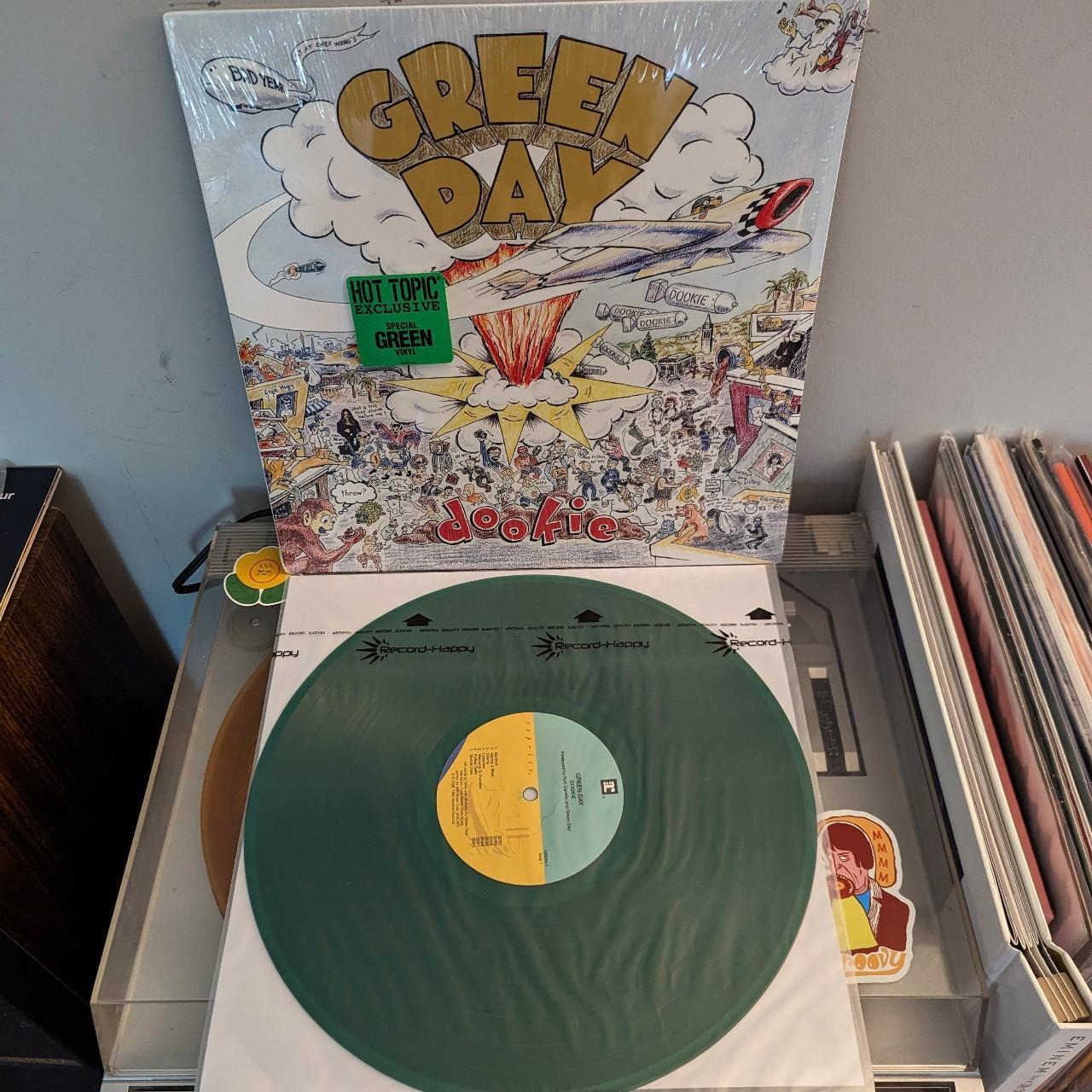Green Day Dookie Hot Topic Green vinyl, including... - Depop
