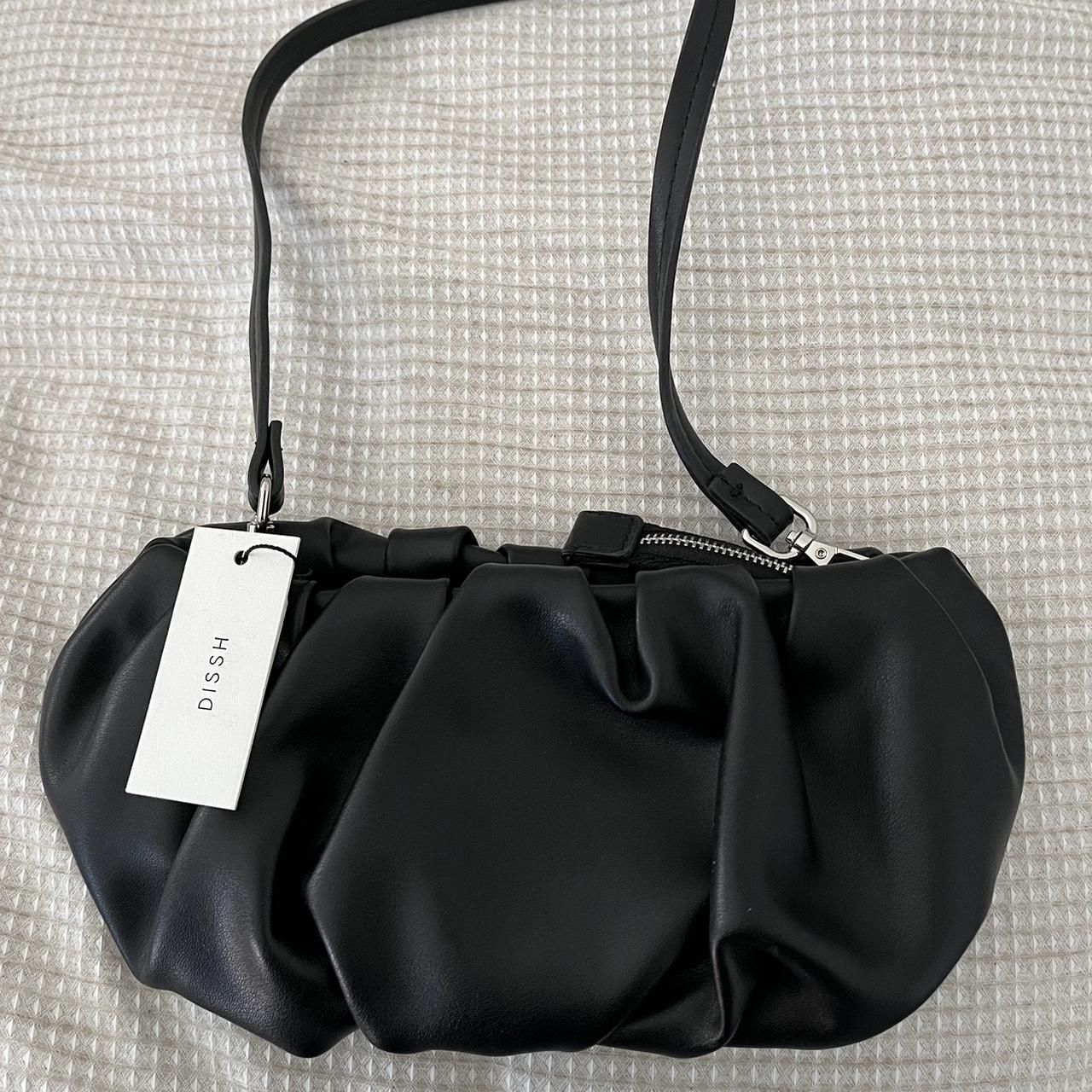 Dissh Christie Black Scrunch Bag. New with... - Depop