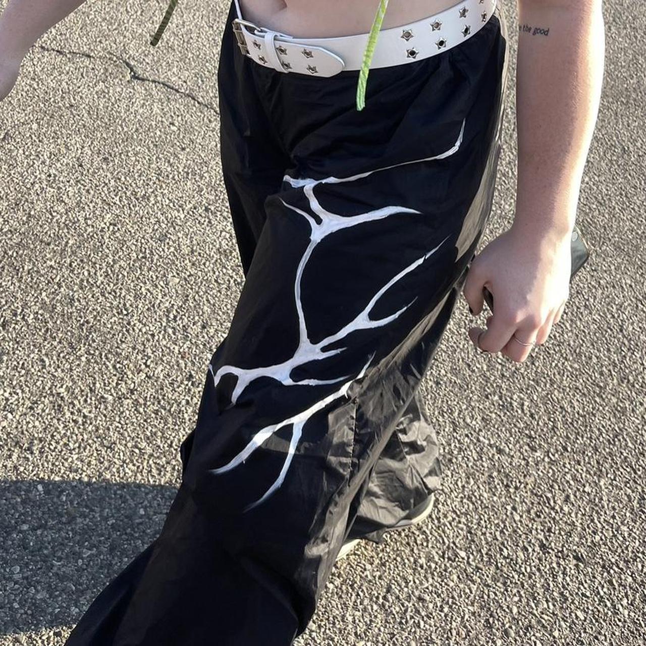 1/1 Custom cyber sigilism pants😈 - Depop