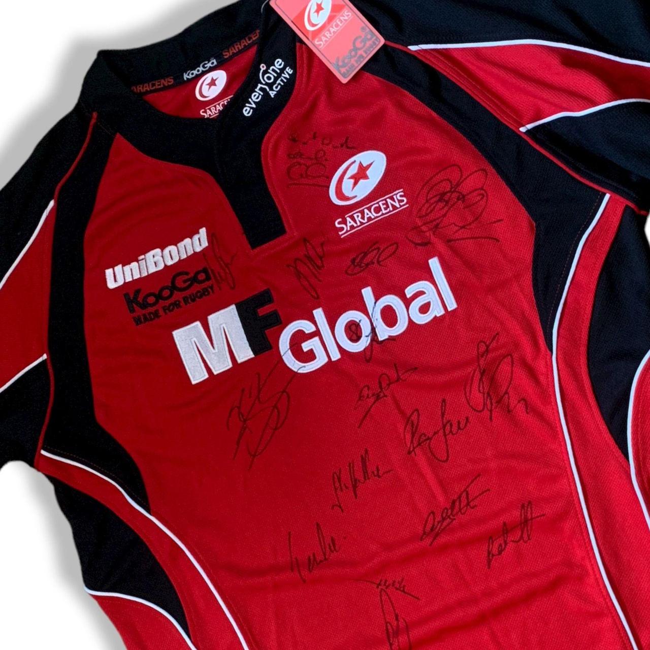 2009 Saracens KooGa Rugby Union Squad Hand Signed... - Depop