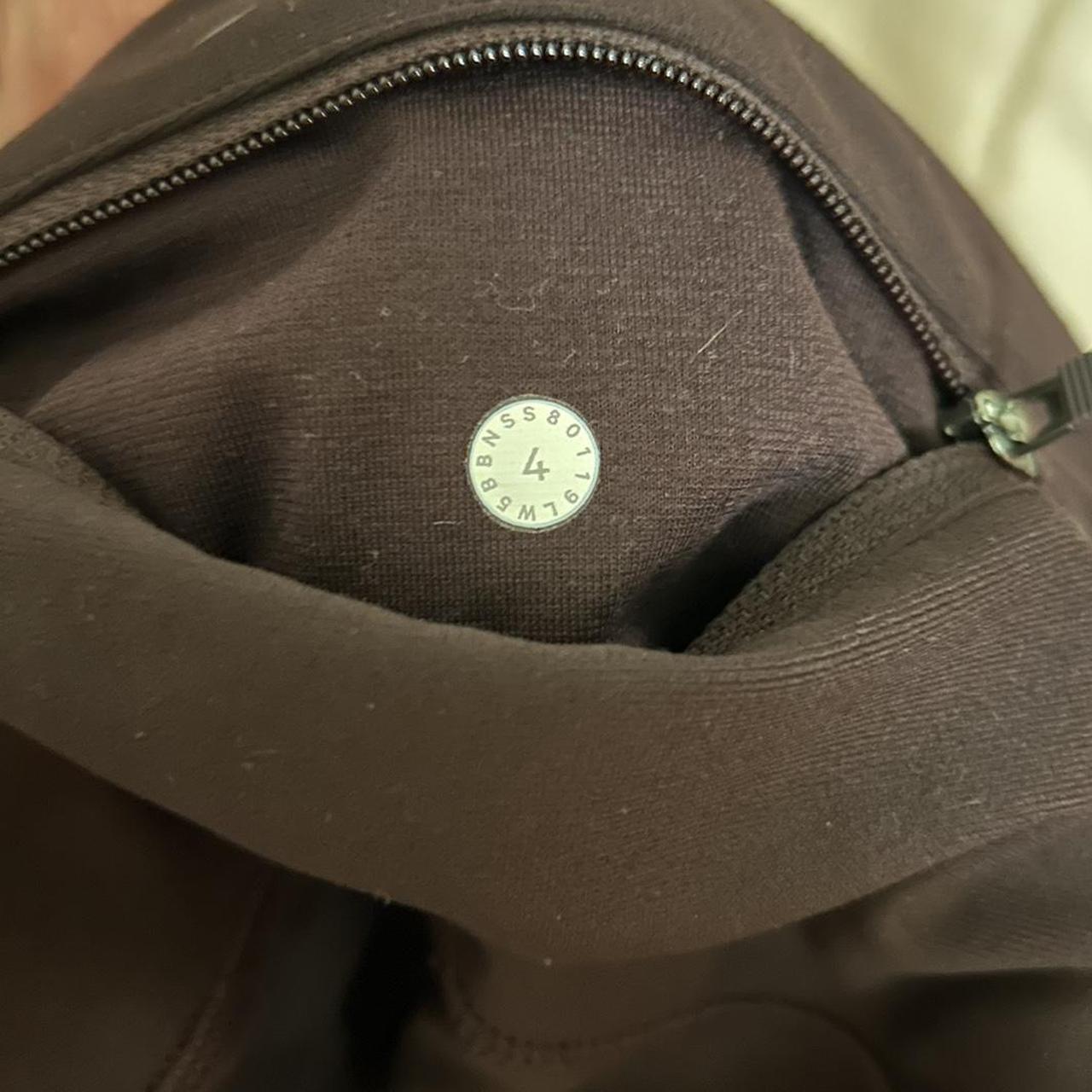 burgundy lululemon leggings with pattern -size... - Depop