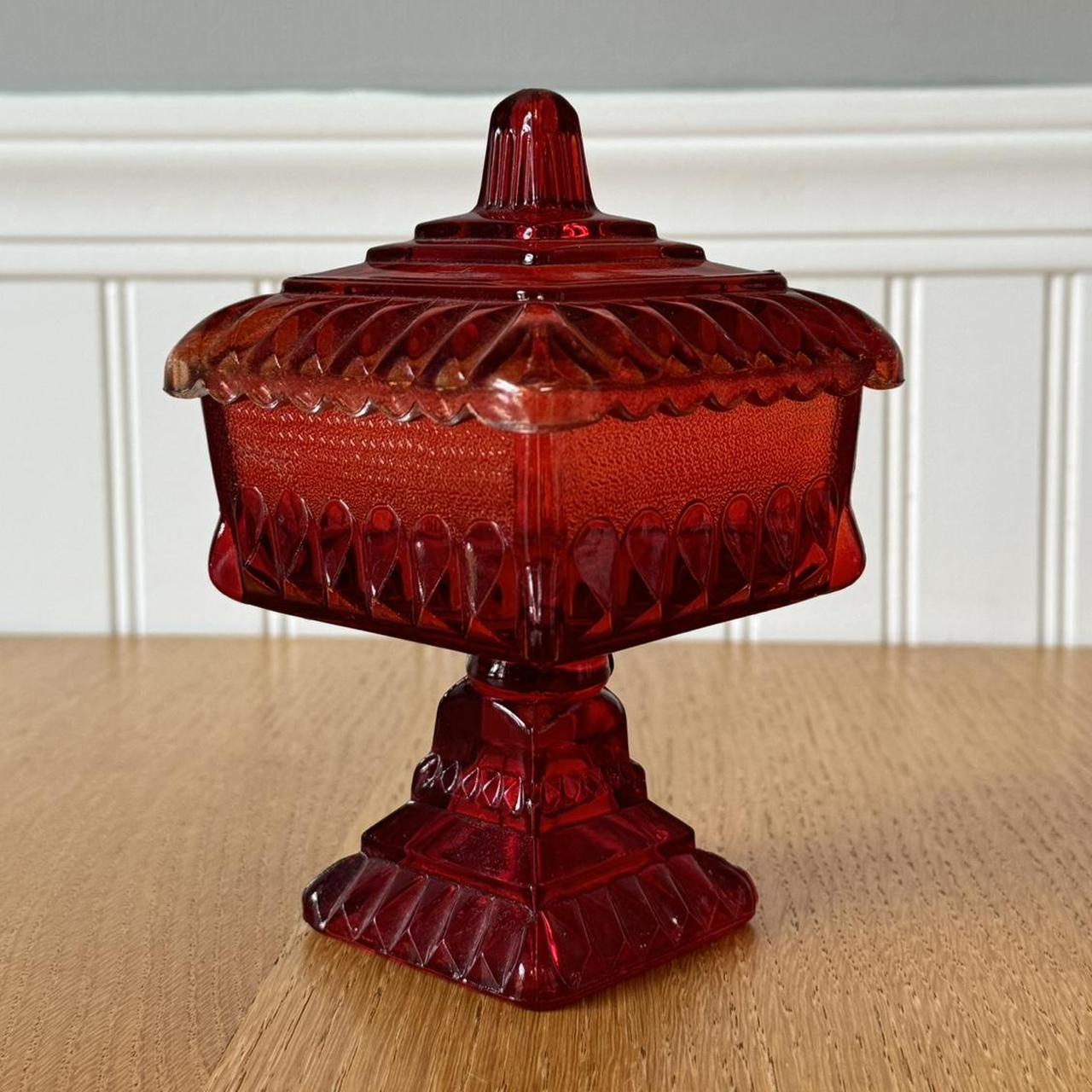 Carnival glass candy dish store