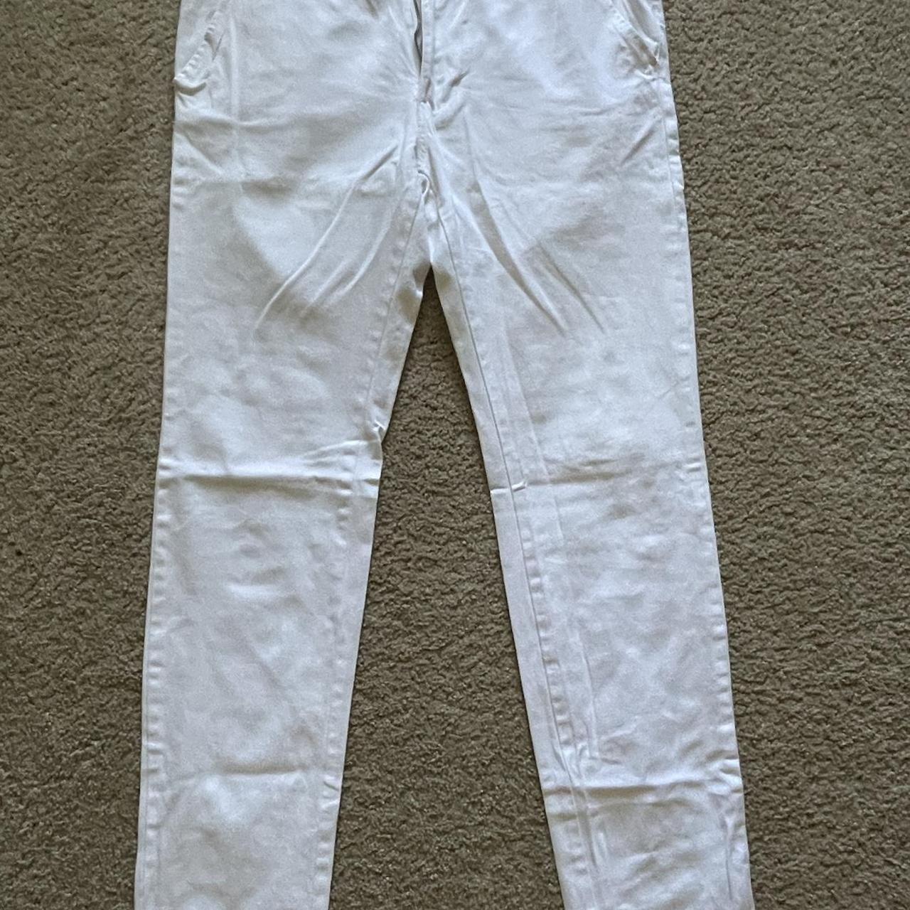Bellfield White Chinos 30 Stain on backside of left... - Depop