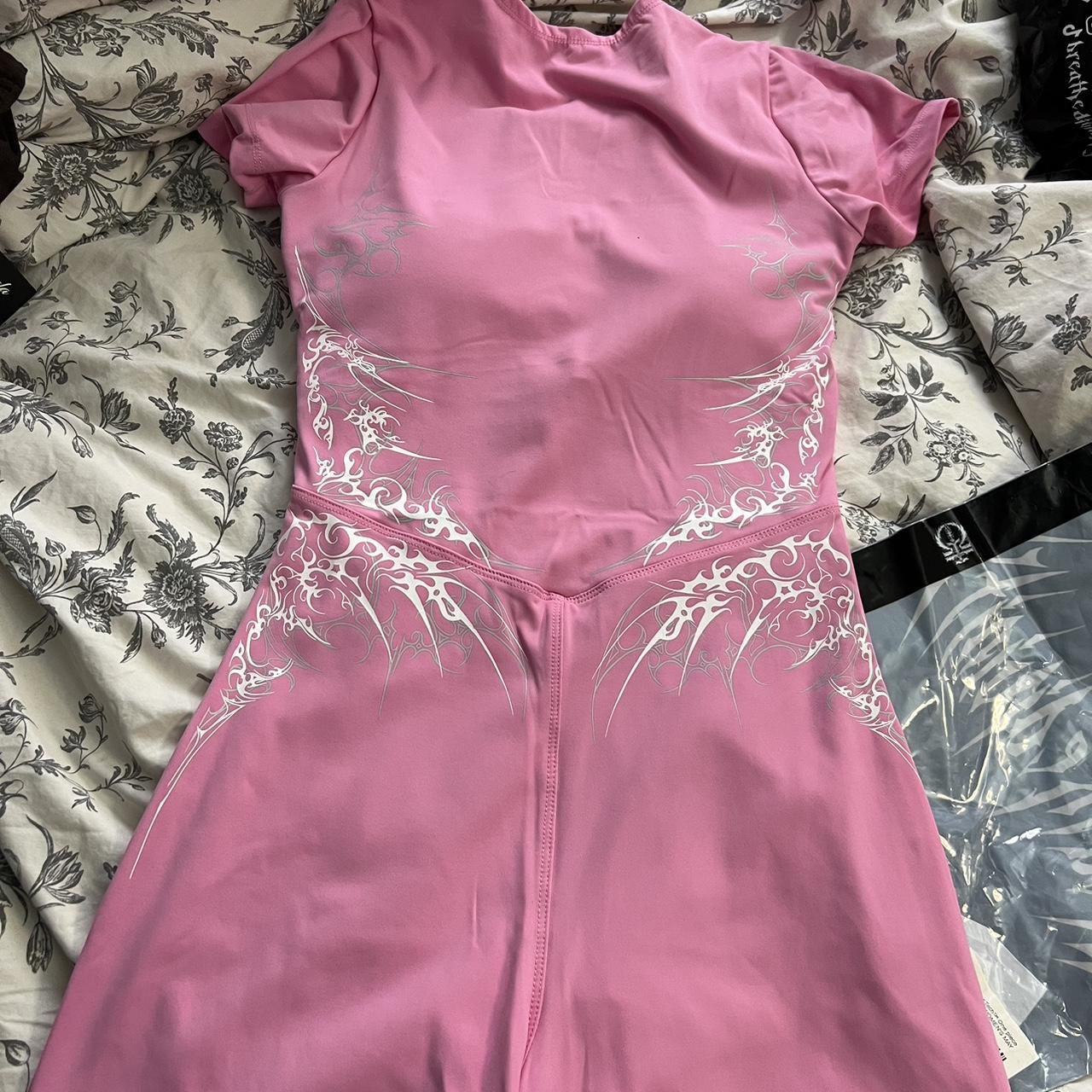 breathe divinity pink bodysuit size M | Depop