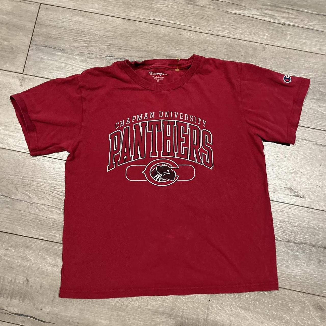champion chapman university youth tshirt size 8 (see... - Depop