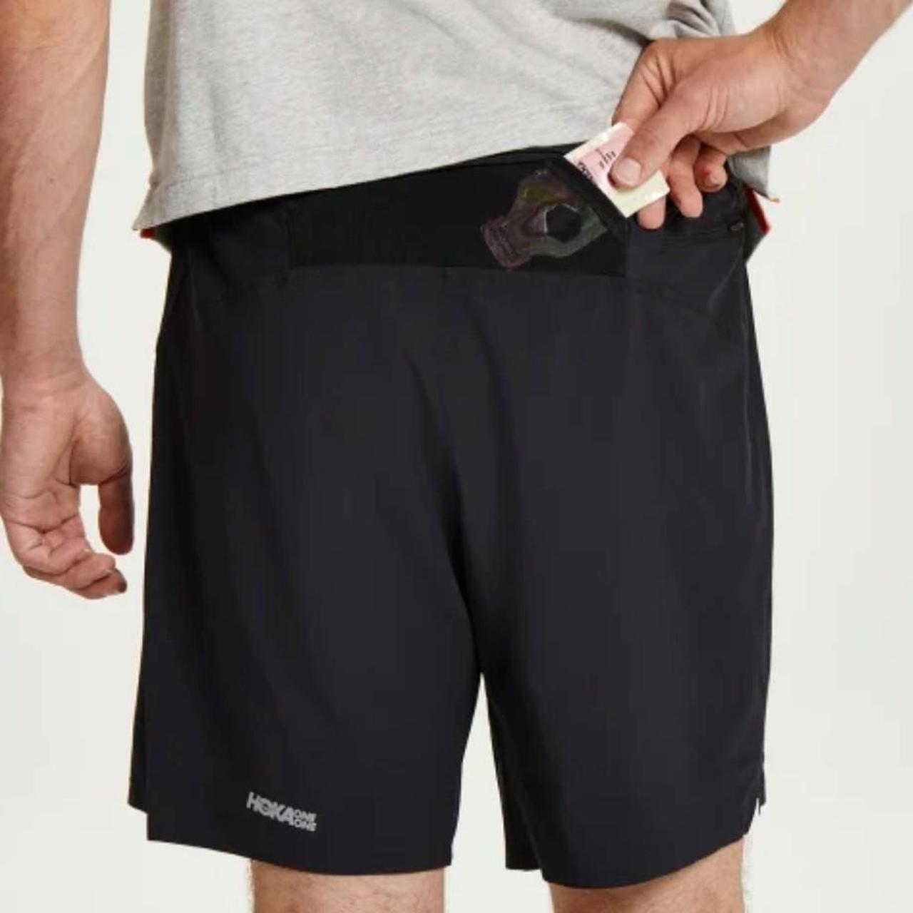 HOKA Glide 7" athletic shorts for men. Men's... - Depop