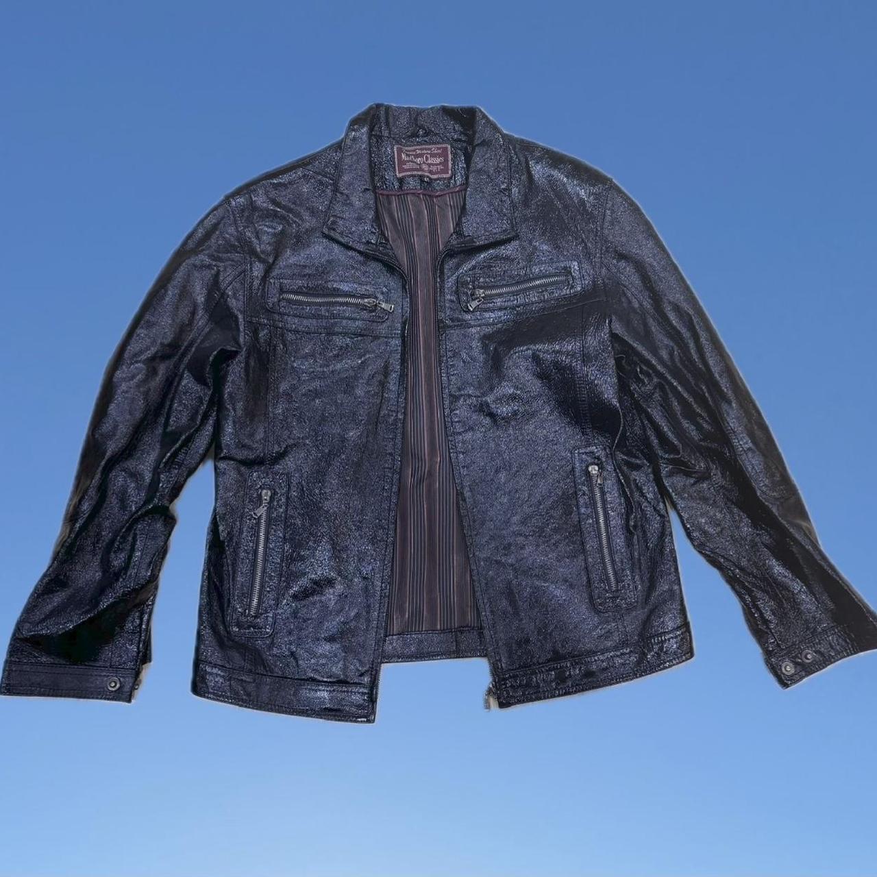 Vintage Marlboro Classics leather jacket size 48.... - Depop