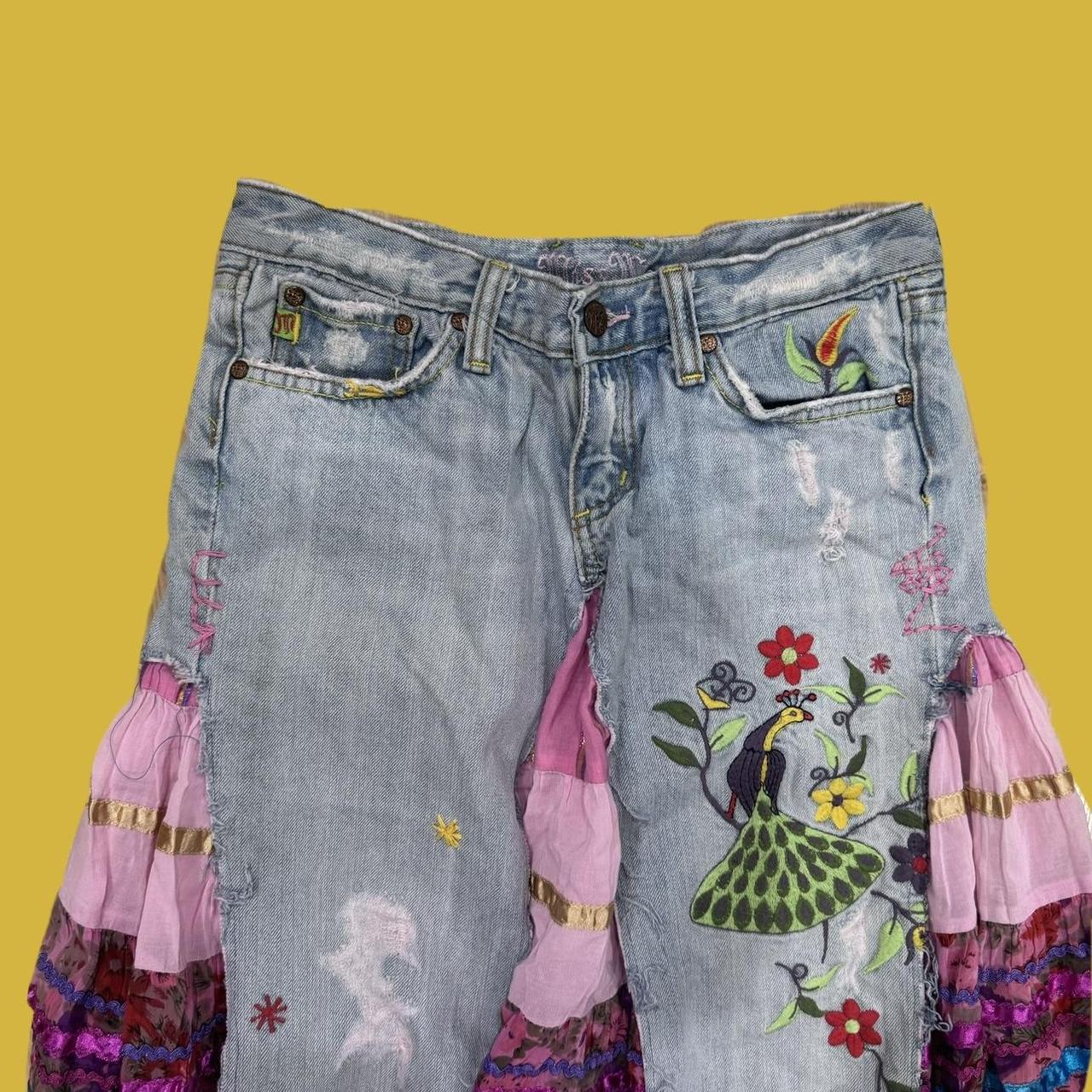 Vintage Miss Me embroidered maxi skirt size 27. Msg... - Depop