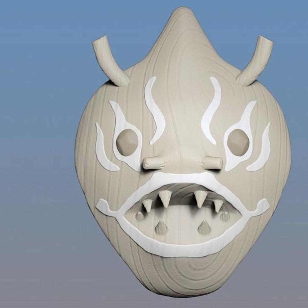 Frye mask and medallion from Splatoon 3 3D printed... - Depop