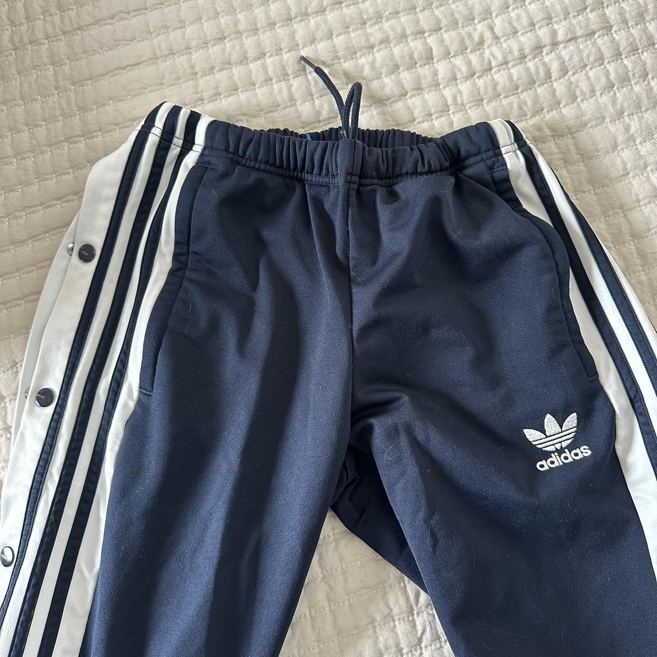 Adidas snap button track pant. Like new. - Depop