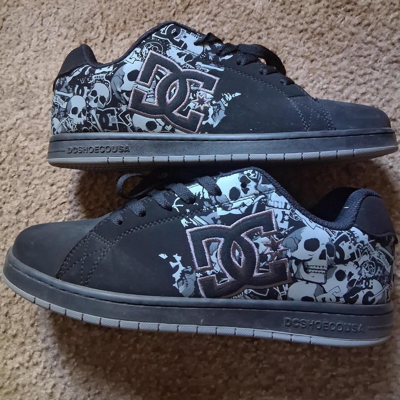 tough DC Skull shoes #skater #y2k #skateshoes... | Depop