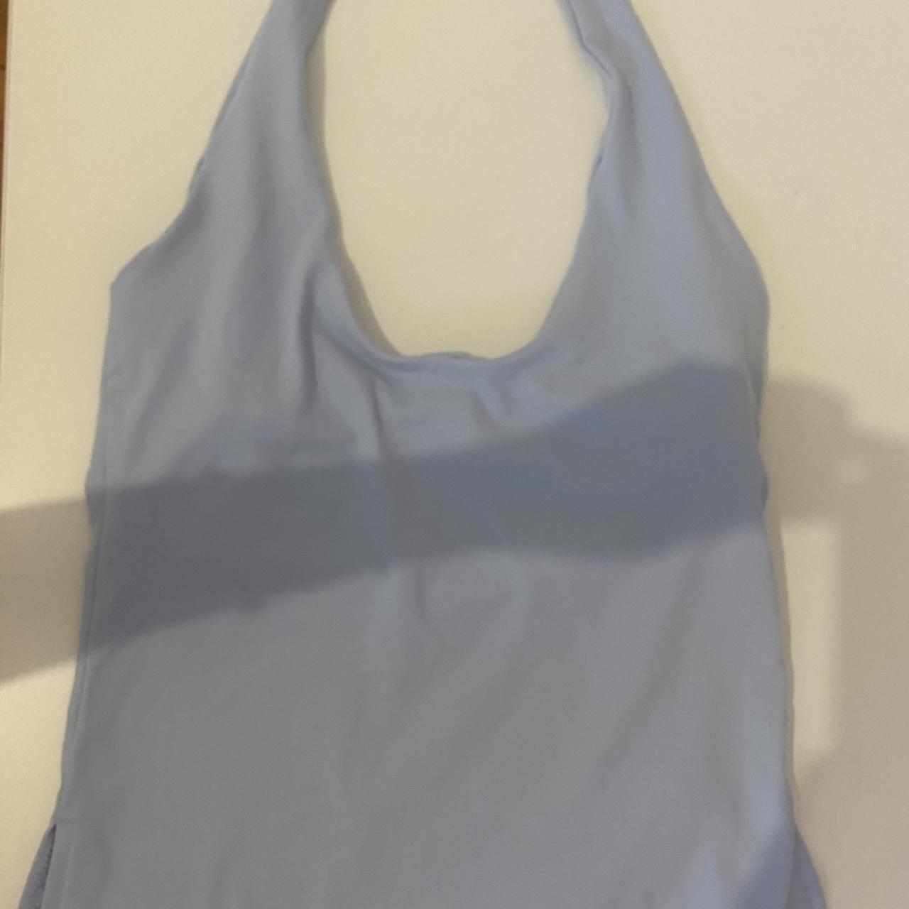 glassons supersoft scoop neck halter top in serenity... - Depop