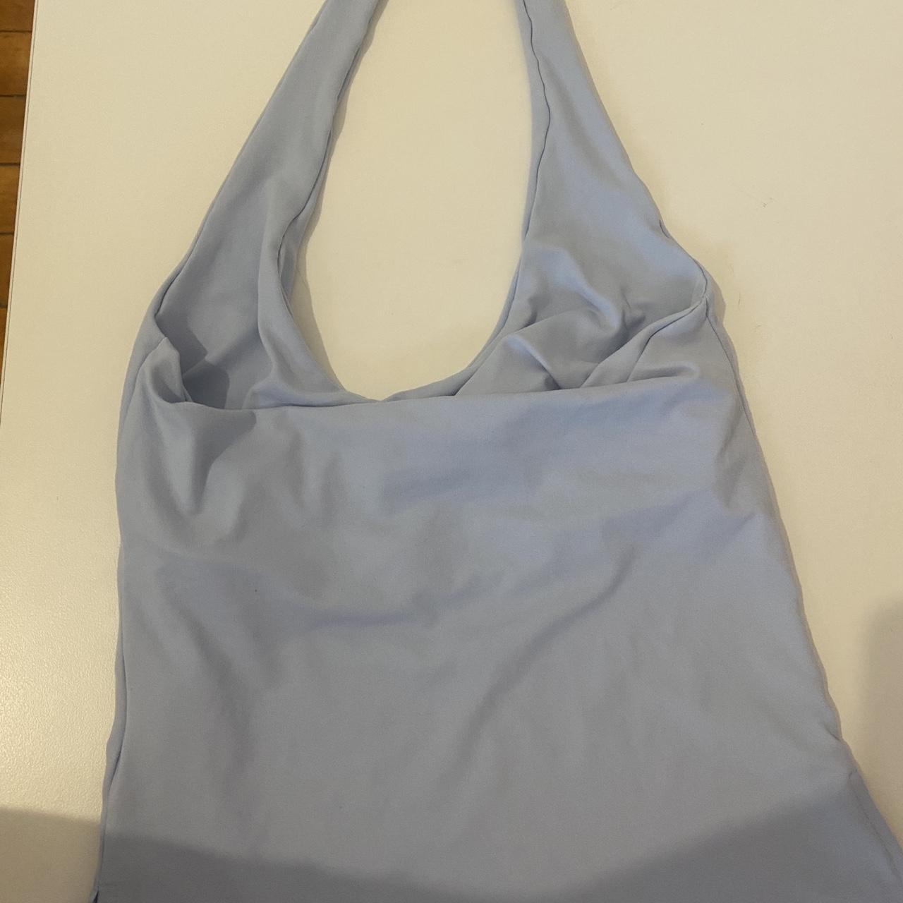 glassons supersoft scoop neck halter top in serenity... - Depop