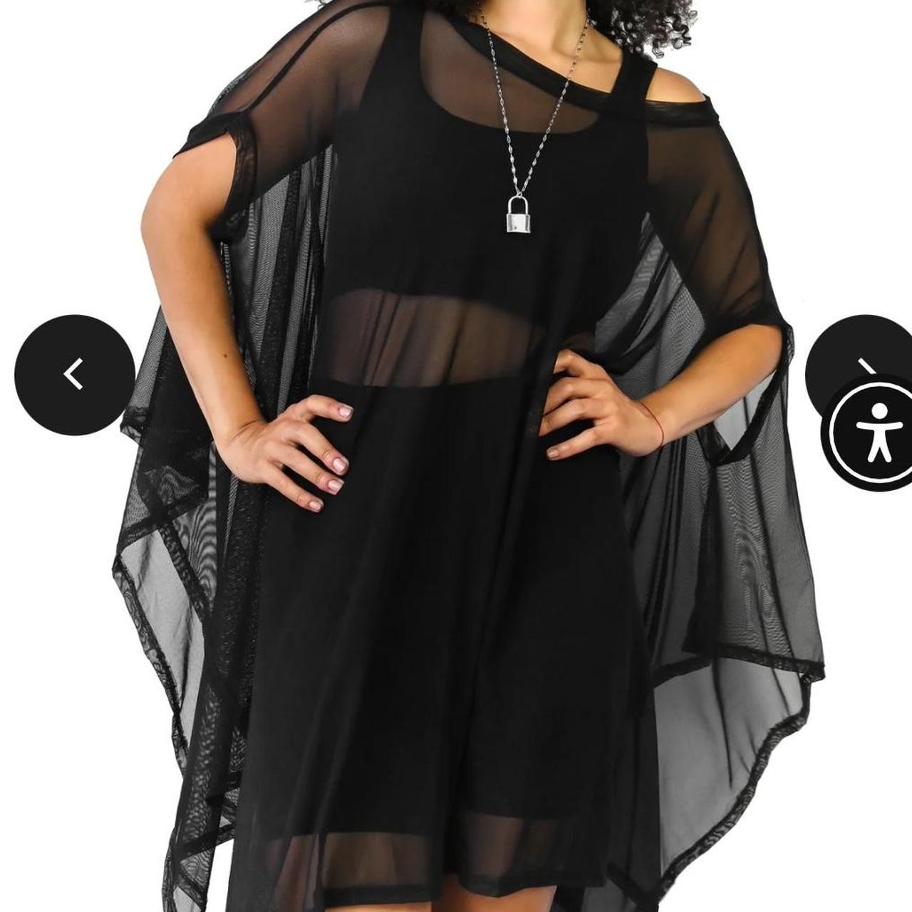 Mesh Rhiannon Flowing Tunic Top #foxblood - Depop