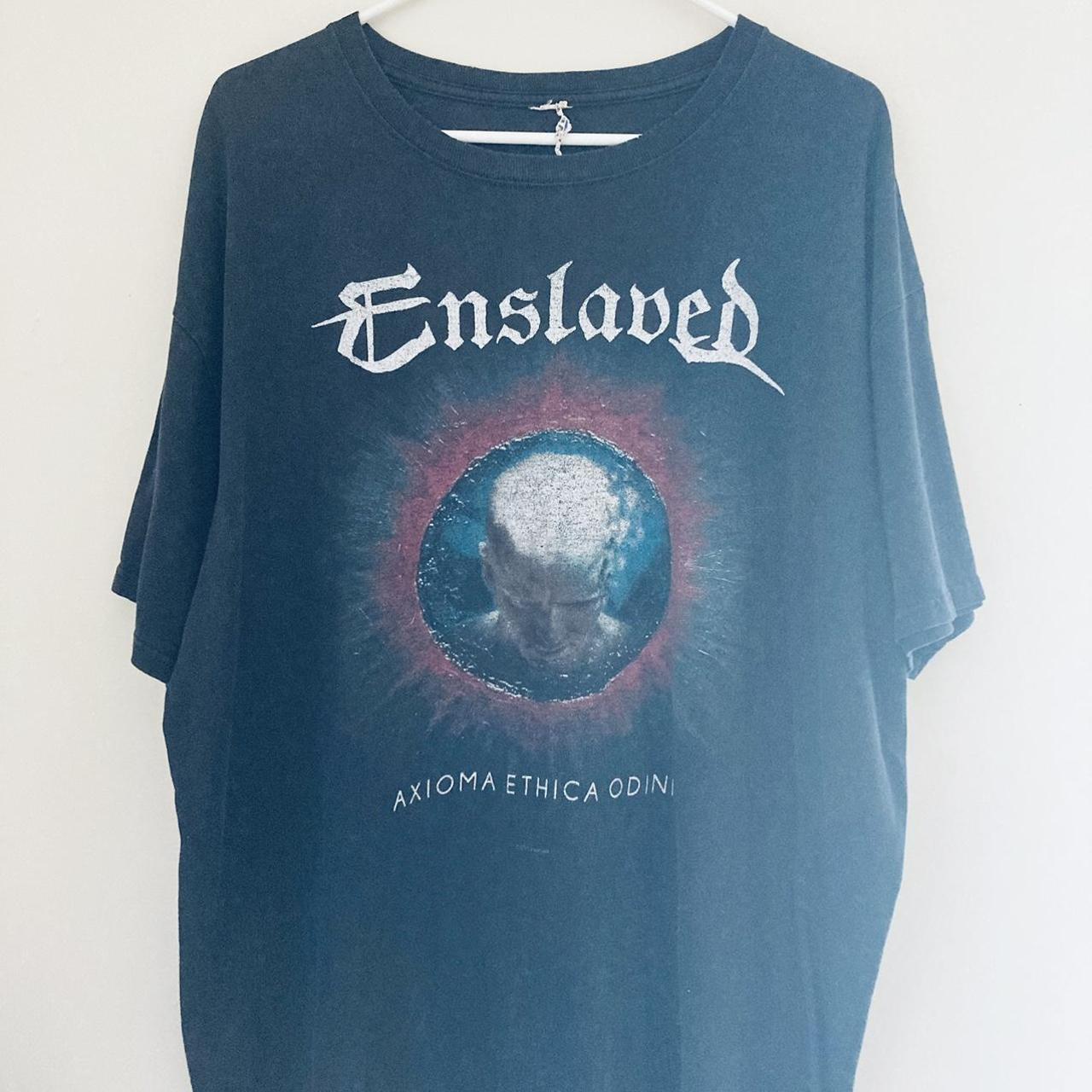 2010 Enslaved band tee Worn tag 🏷️ Graphic faded to... - Depop