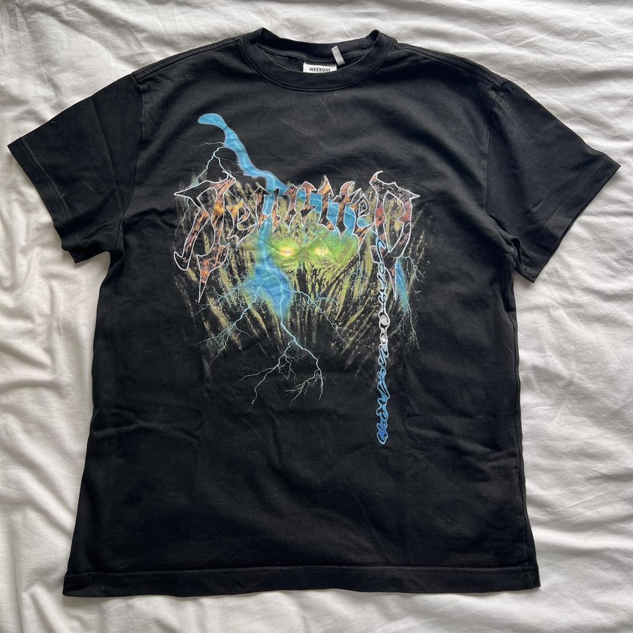 *weekday tee* > size M (oversized fit) > good... - Depop