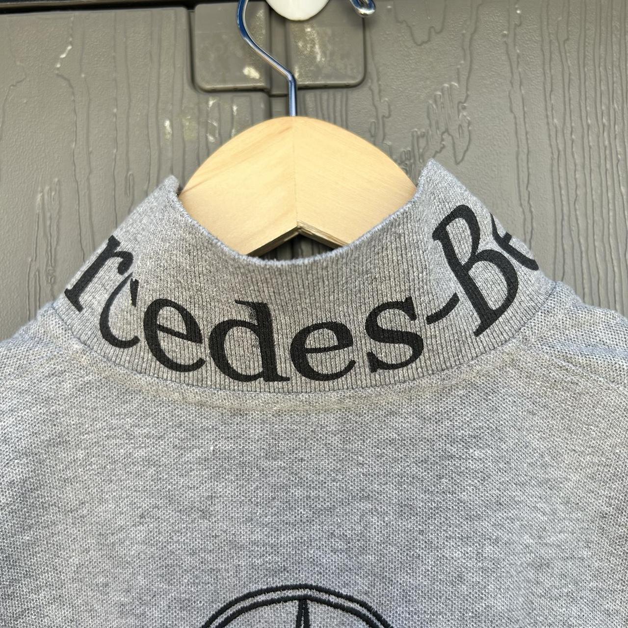 Vintage Mercedes Benz Mobil 1 polo shirt large black... - Depop