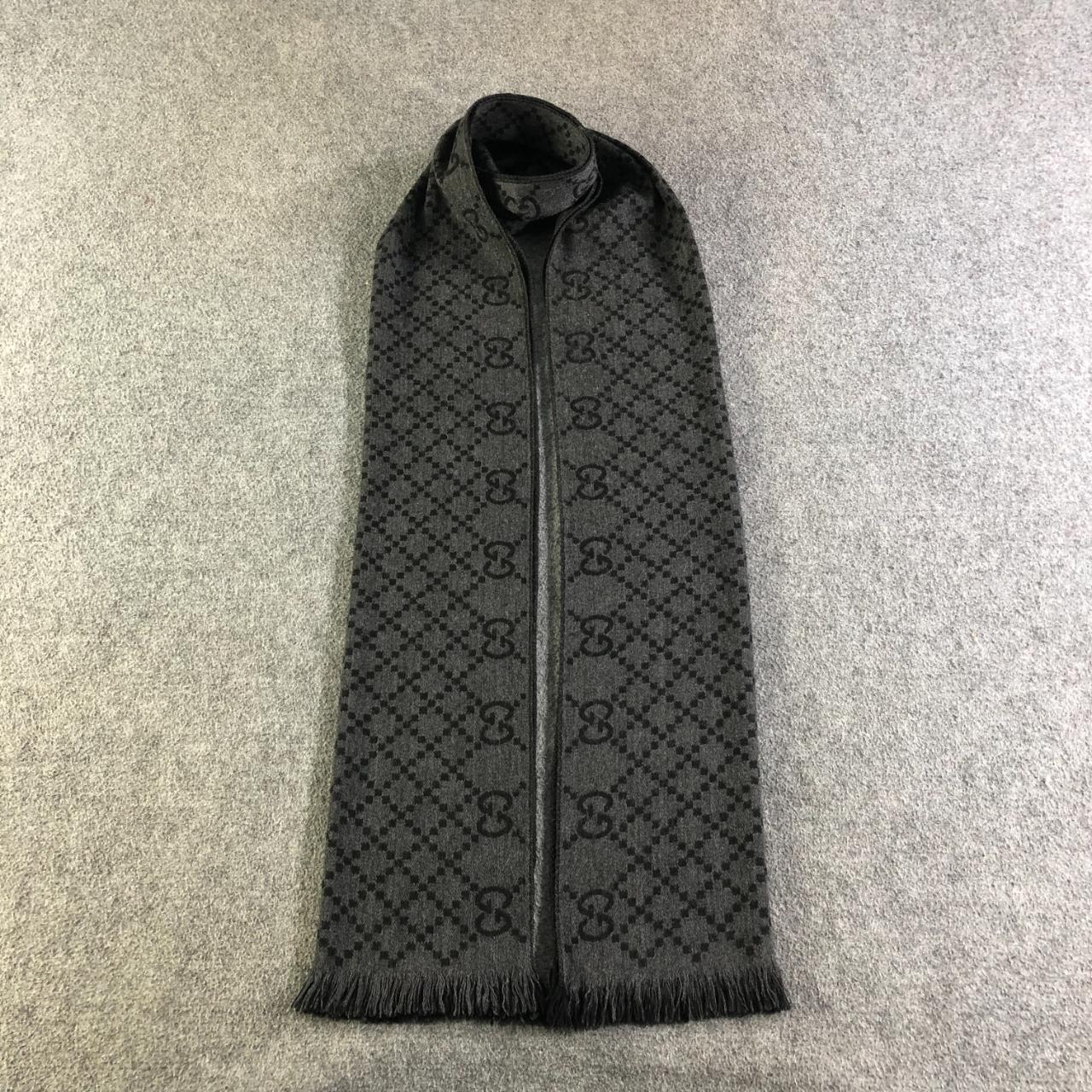 GUCCI BIG GG MONOGRAM Wool Scarf Muffler Cashmere... - Depop