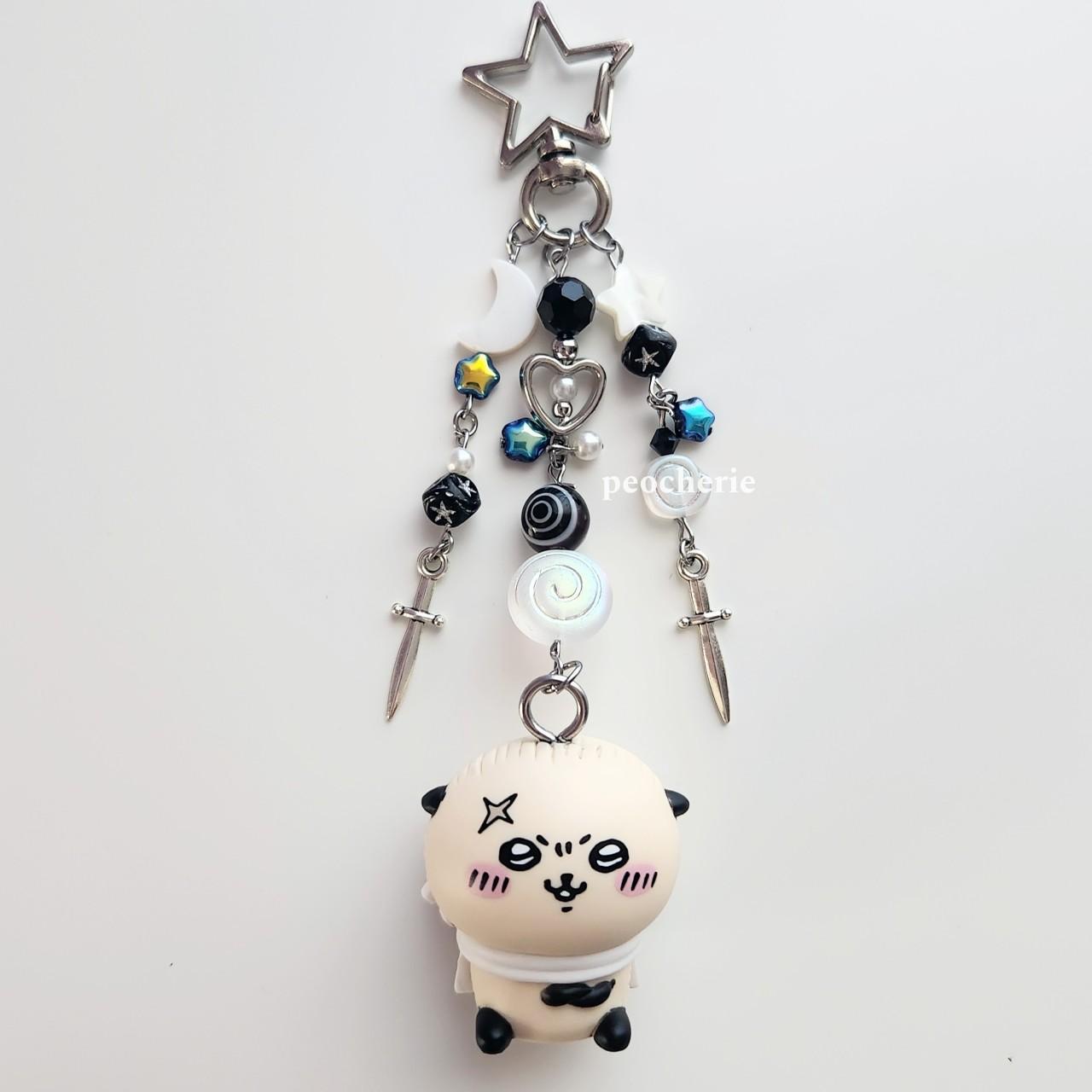 Rakko keychain! ⚔️🦦 handmade beaded rakko... | Depop