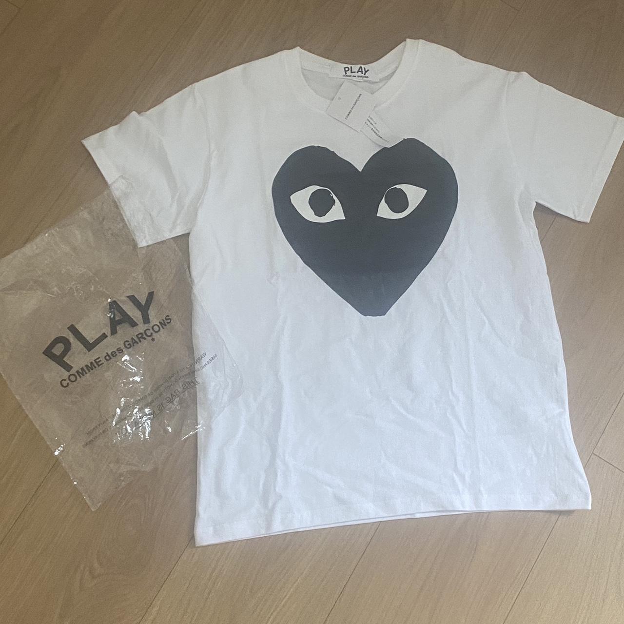 ⚫️Big Black Heart cdg t-shirt -Comme de garçons... - Depop