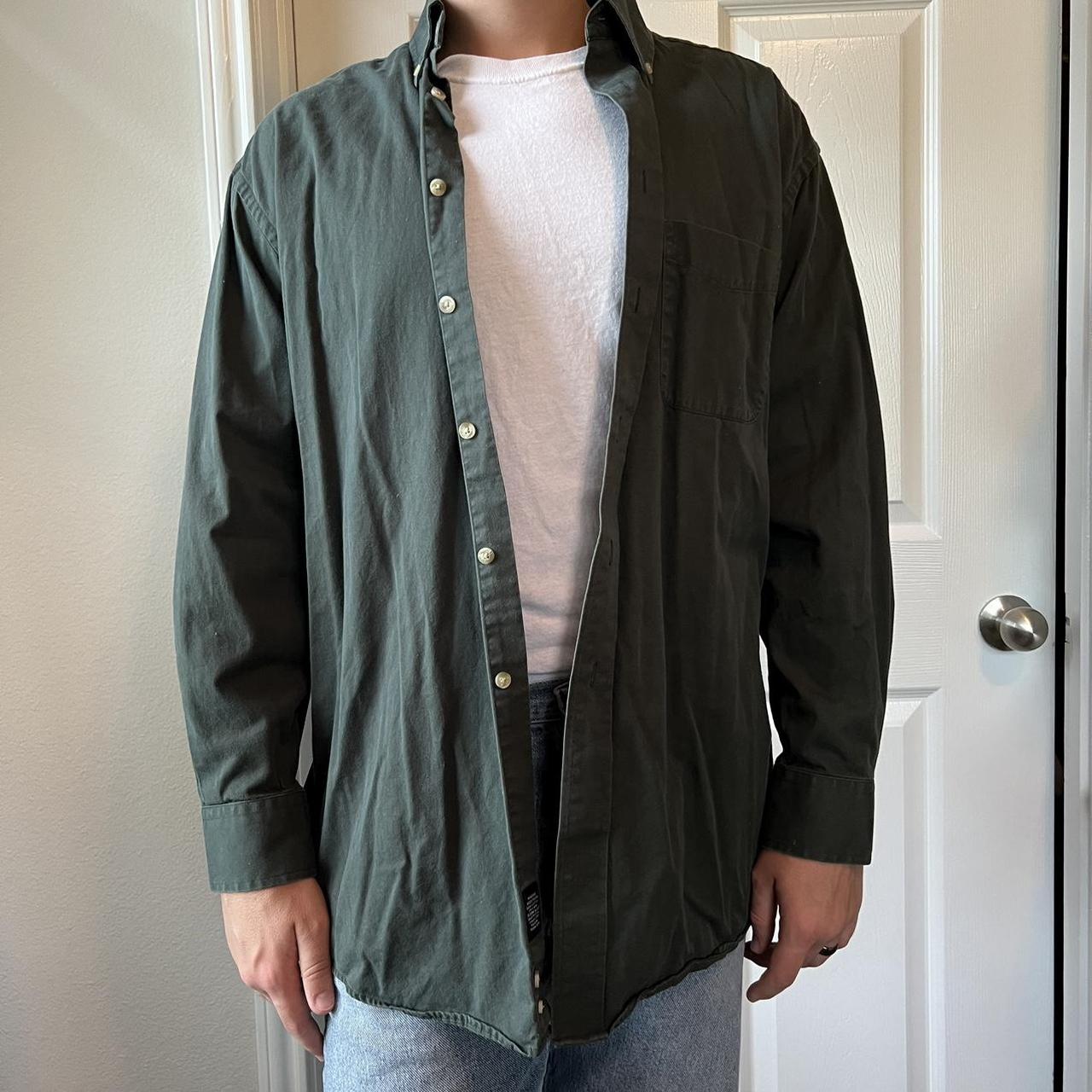 Men’s green button up - Depop