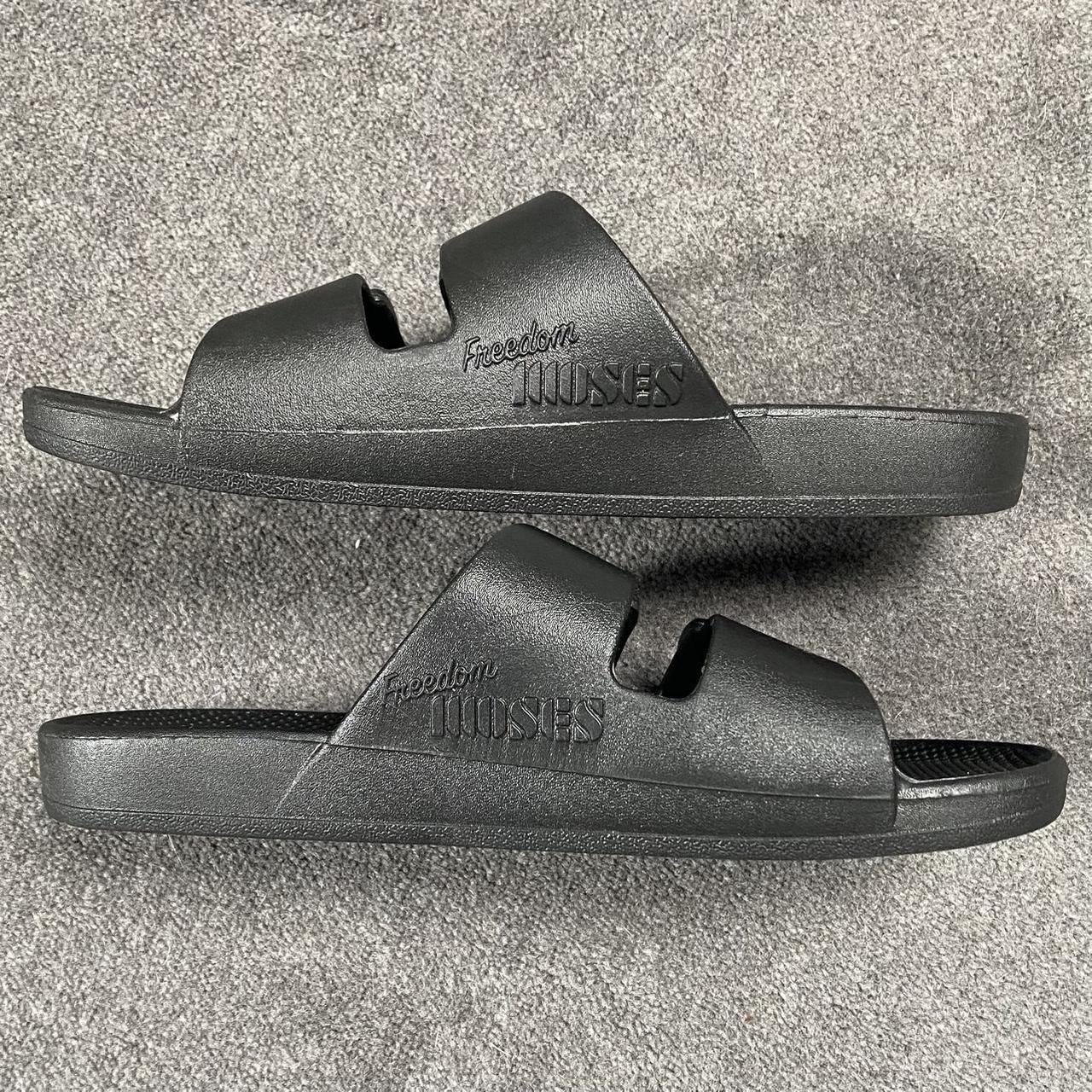 Freedom Moses sandal In black. Size 36-37. Fits my... - Depop