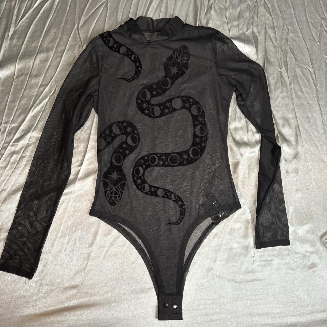 Restyle.pl snake mesh bodysuit #goth #bodysuit #restyle - Depop