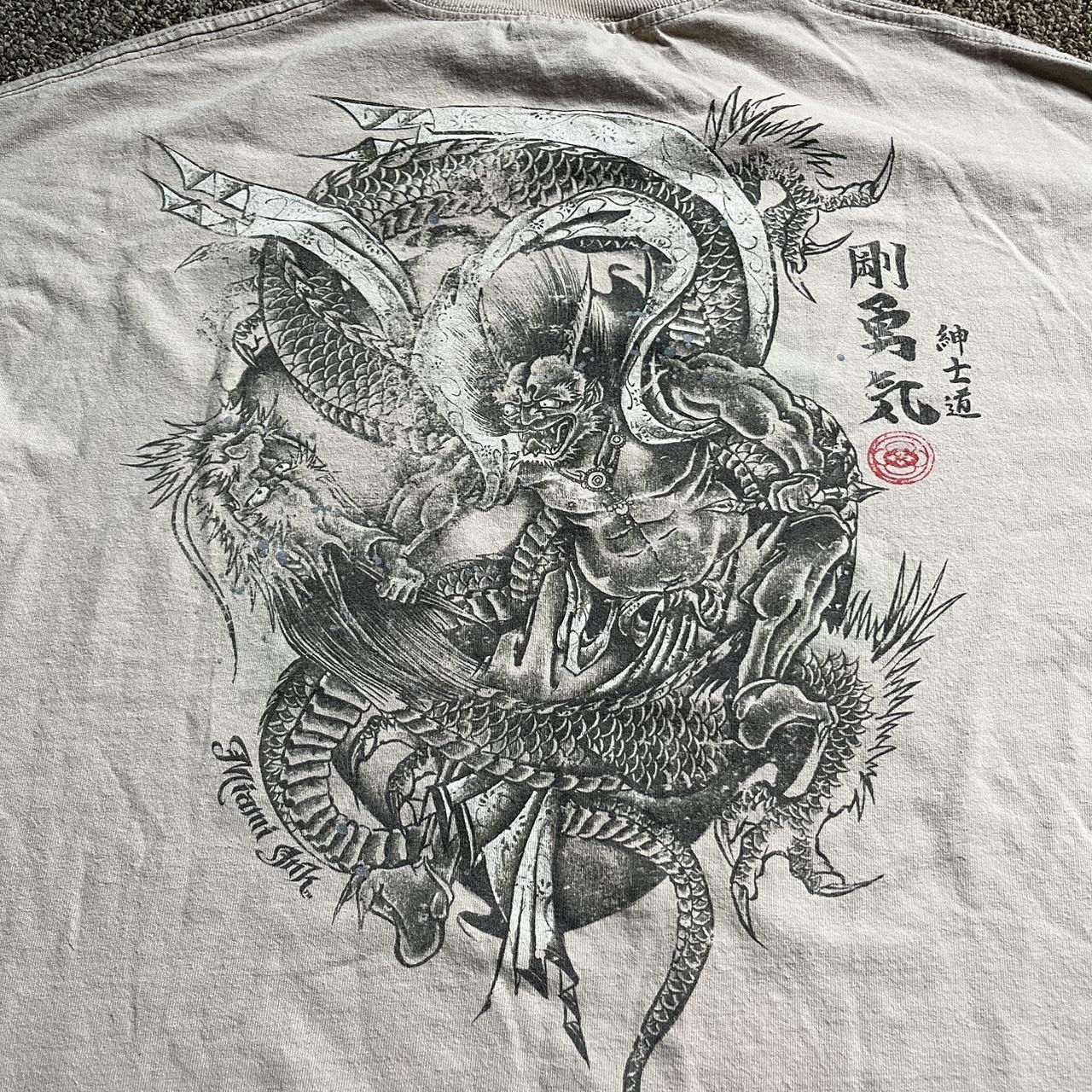 Y2K Miami Ink Shirt 2006 Awesome decals Great... - Depop