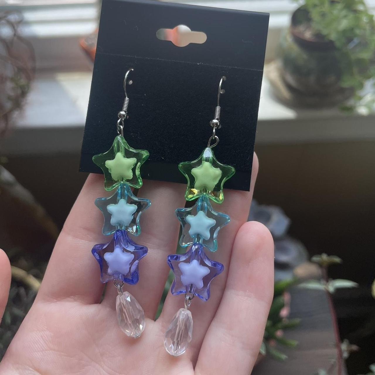 MLM pride star earrings! #pride #earrings #mlm... - Depop