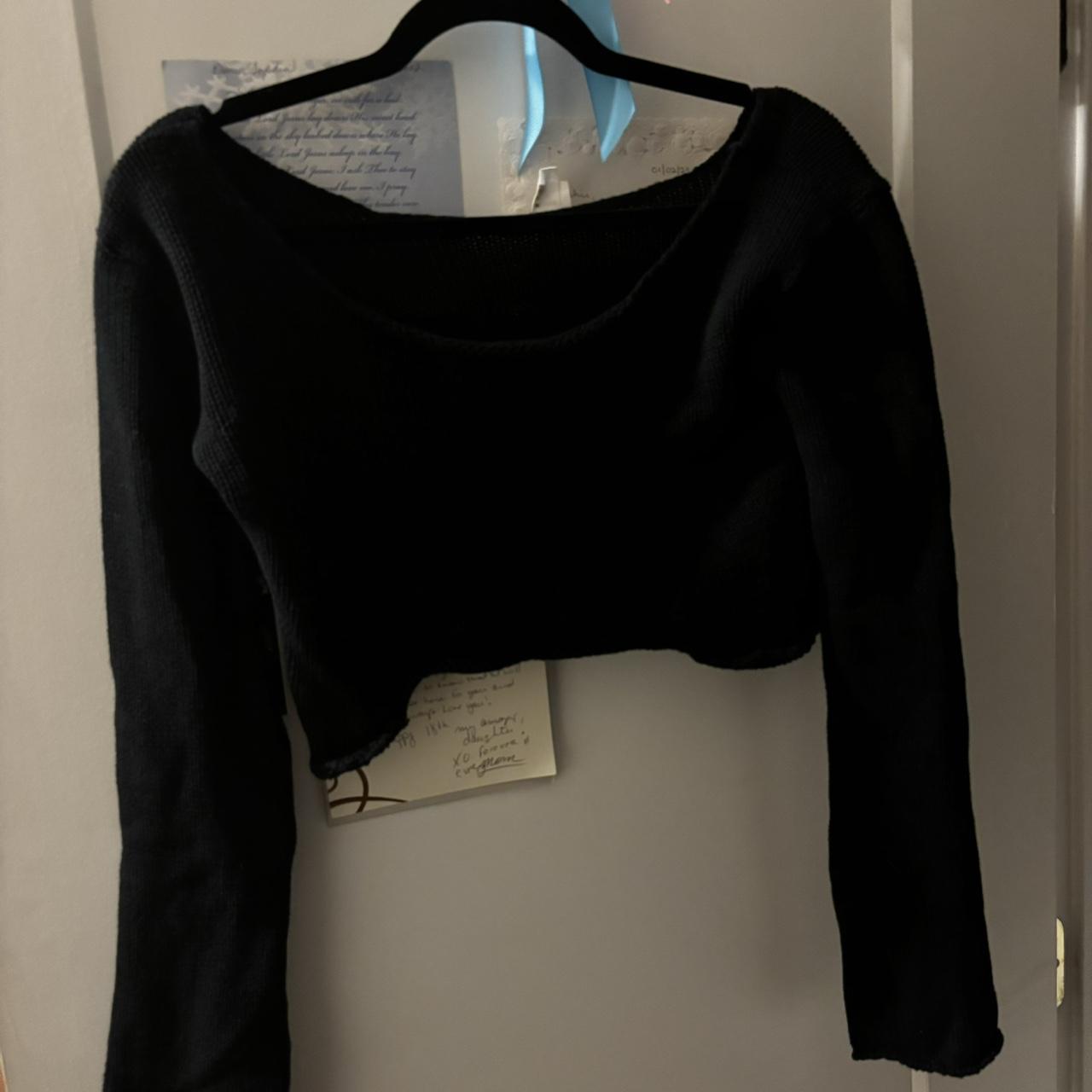 andi bagus black off the shoulder sweater , hardly worn - Depop