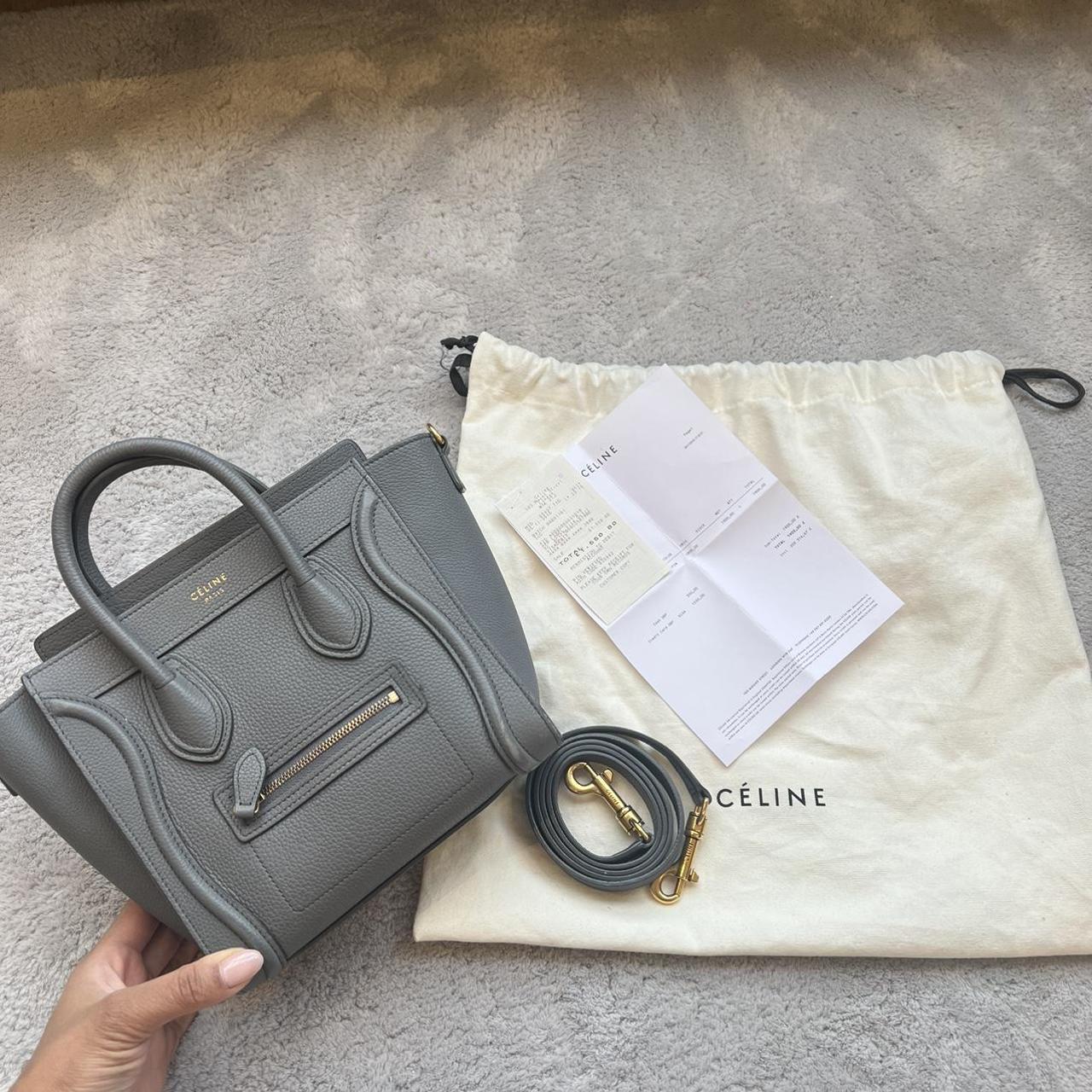 CELINE Women's Grey Bag | Depop