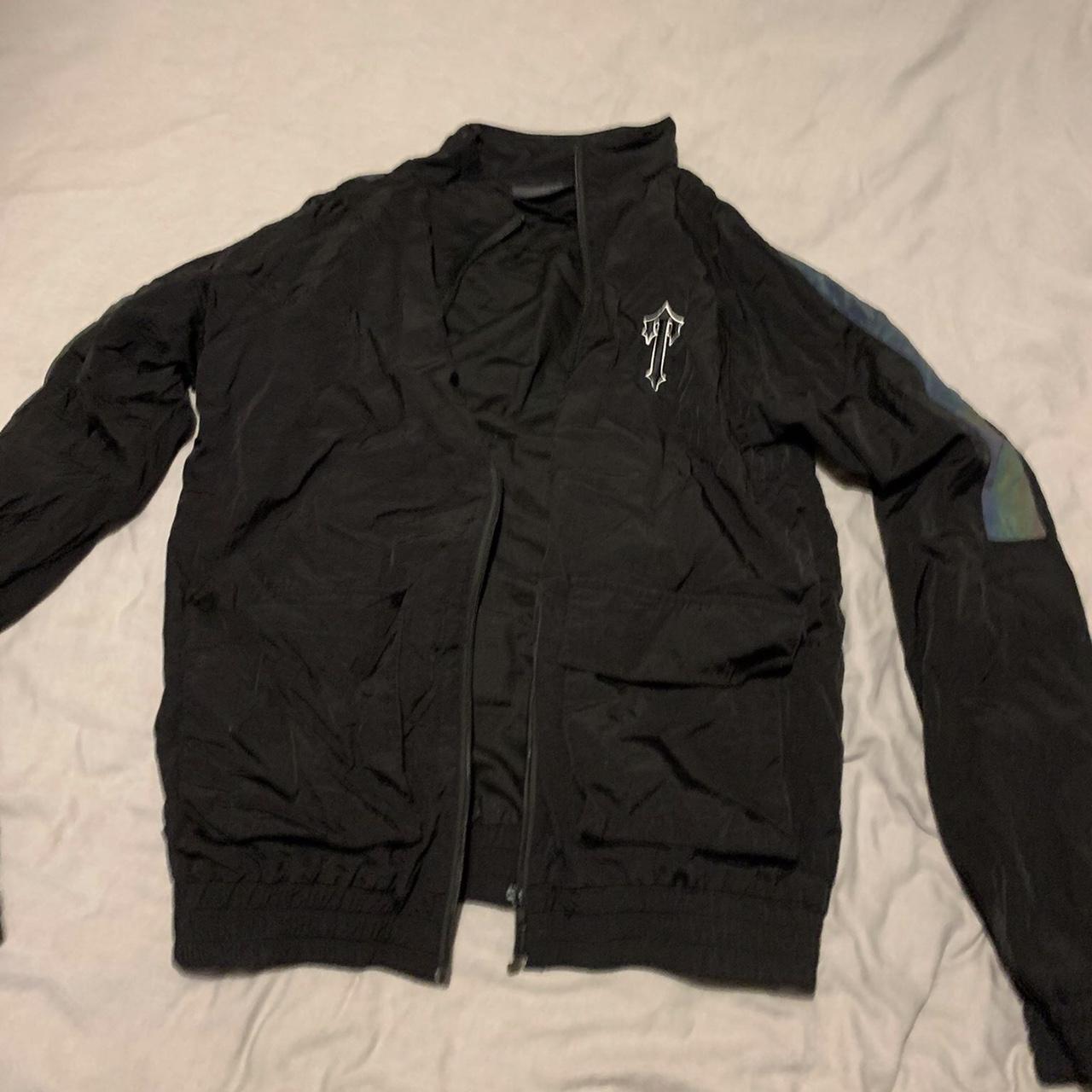 Rare Trapstar reflective Tracksuit Jacket/top size... - Depop