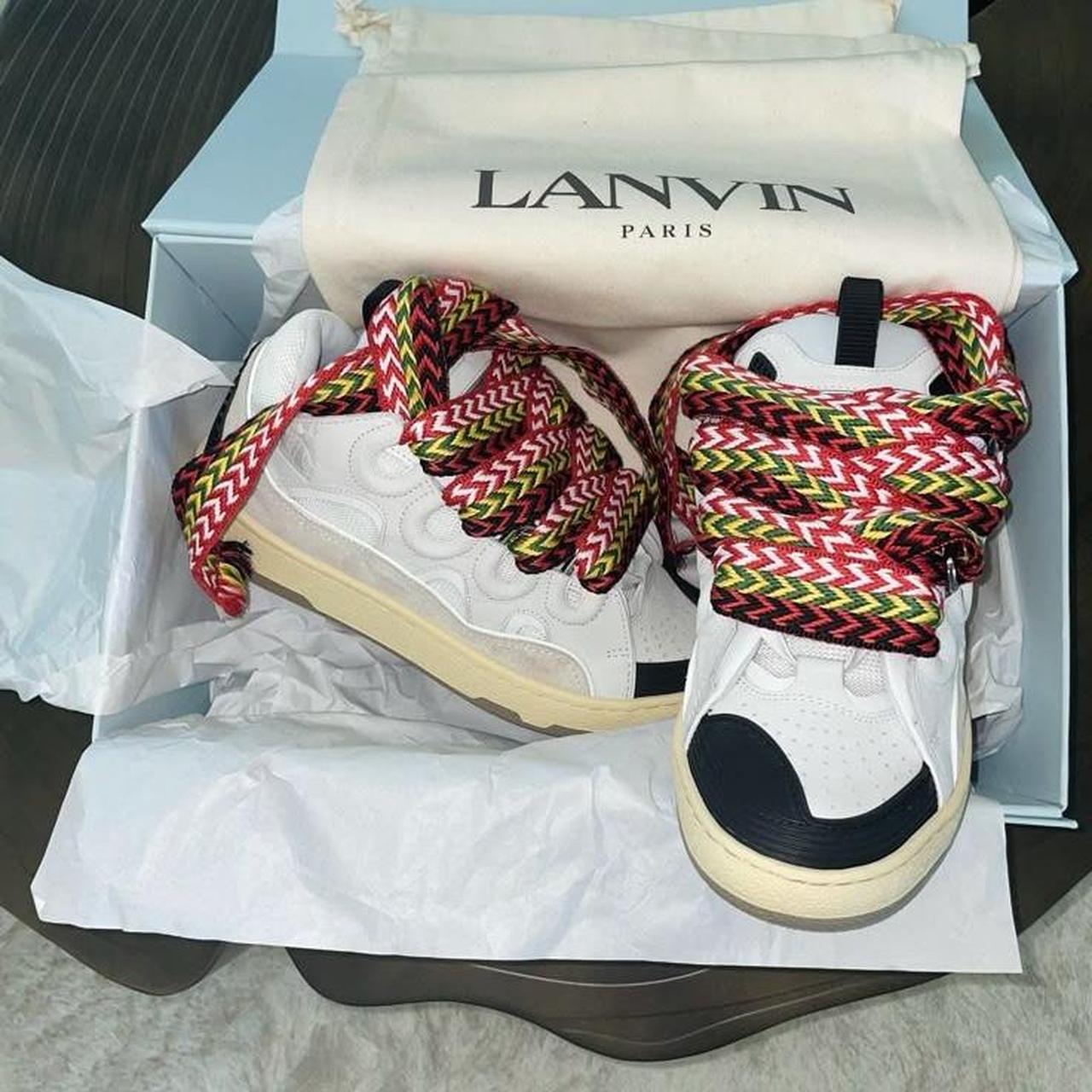 Lanvin multi-coloured streetwear trainers #Lanvin... | Depop