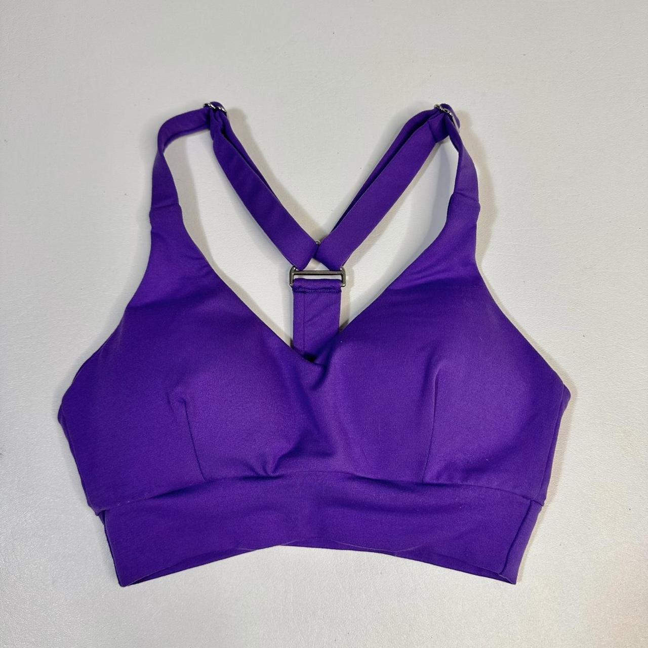 Purple bombshell Sportswear sports bra Size medium... | Depop